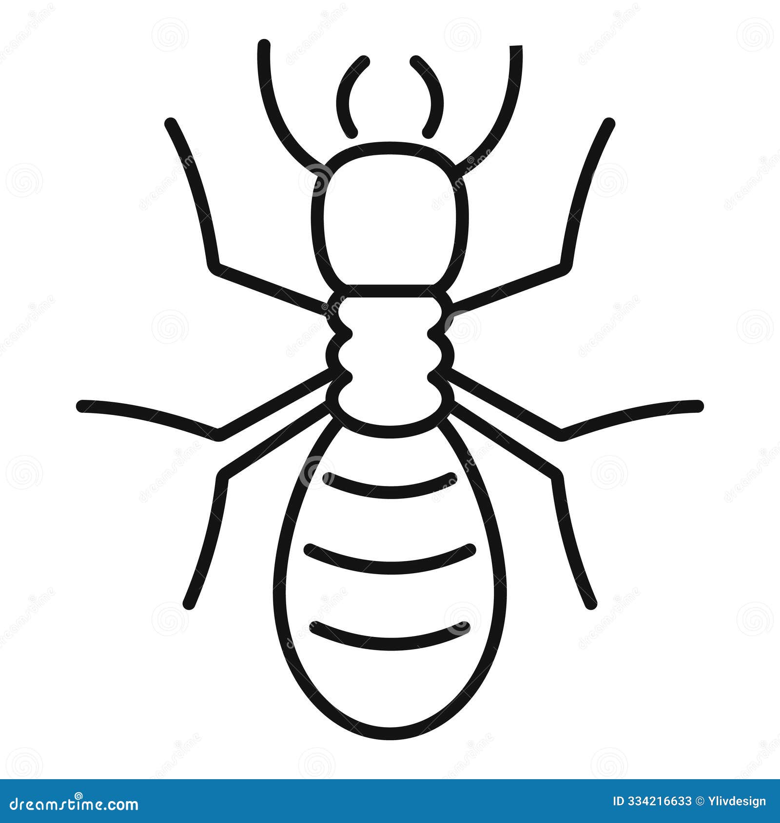 Big Termite Insect Spreading Its Legs Icon Royalty-Free Stock Photo ...
