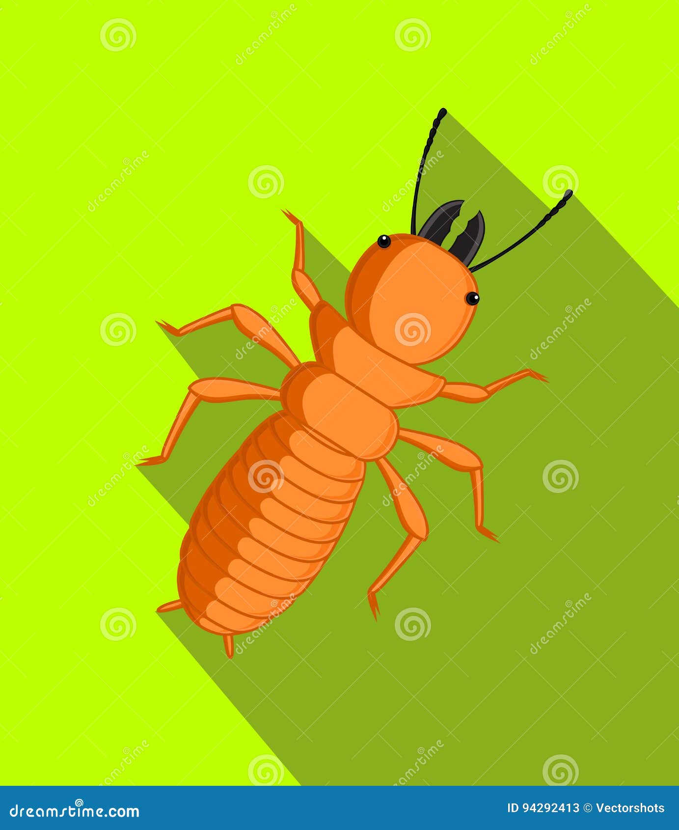 Termite Insect Vector Illustration Stock Vector - Illustration of ants ...