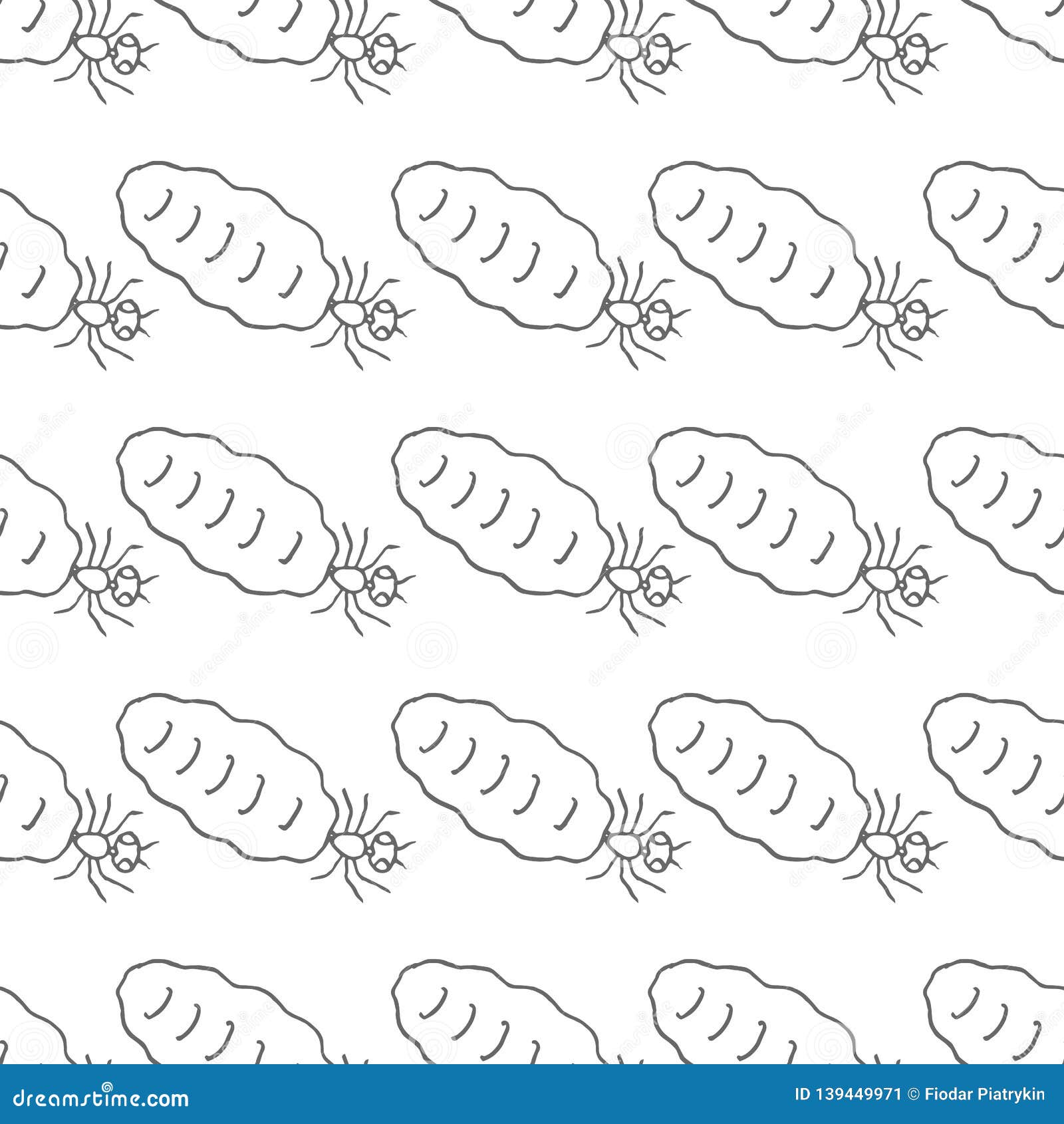Termite Queen Vector Doodle Sketch Isolated On White Background Stock ...