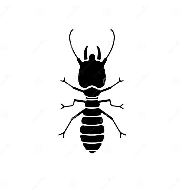 Termite Vector Icon Illustration Stock Vector - Illustration of cartoon ...