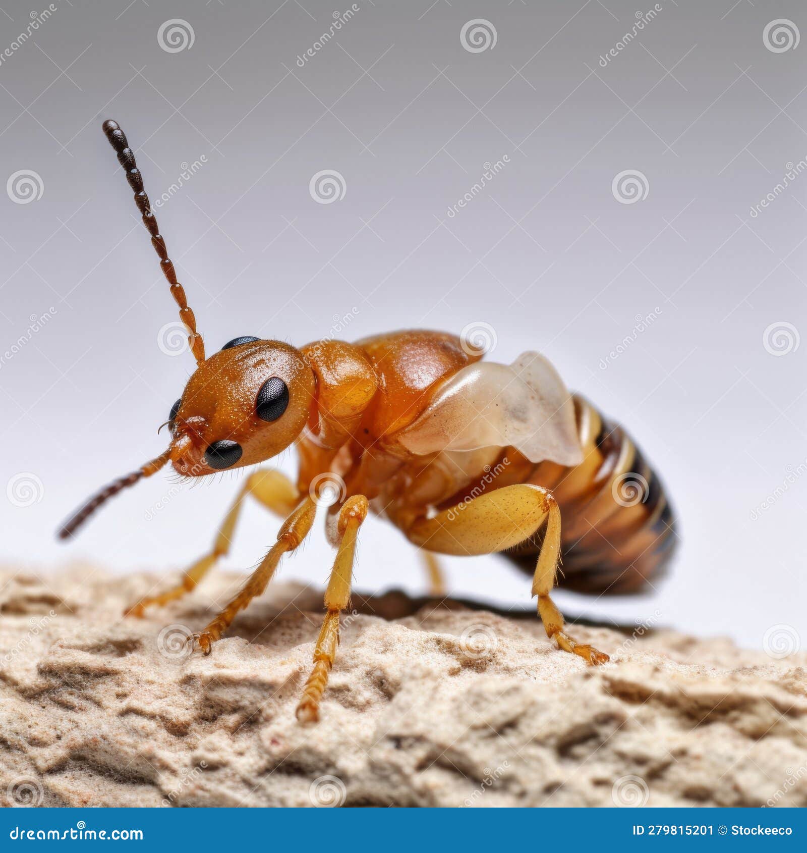 Termite Viewed from Back Angle Stock Illustration - Illustration of ...