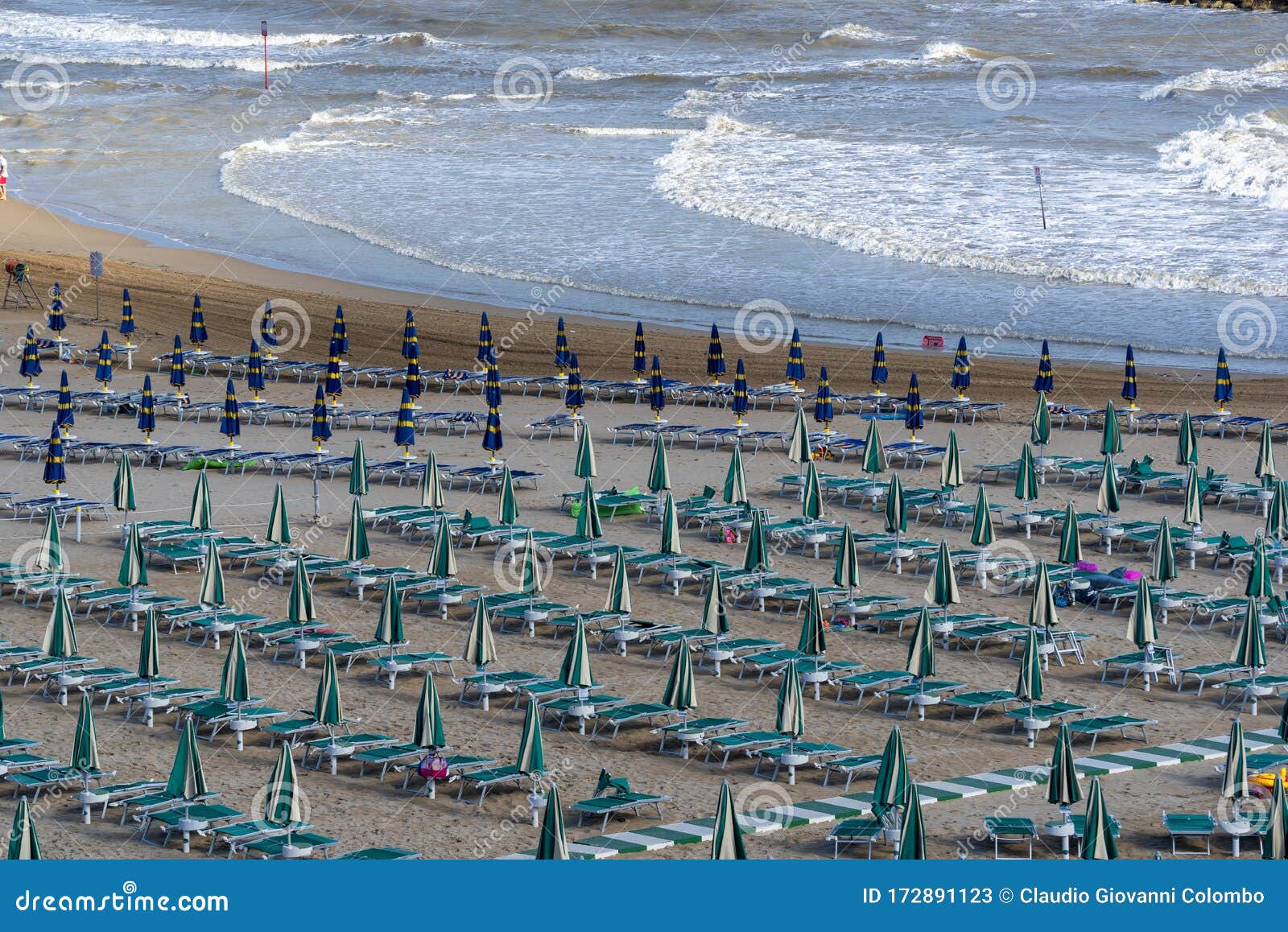 Termoli, Italy, and Its Beach at Summer Stock Image - Image of tourism ...