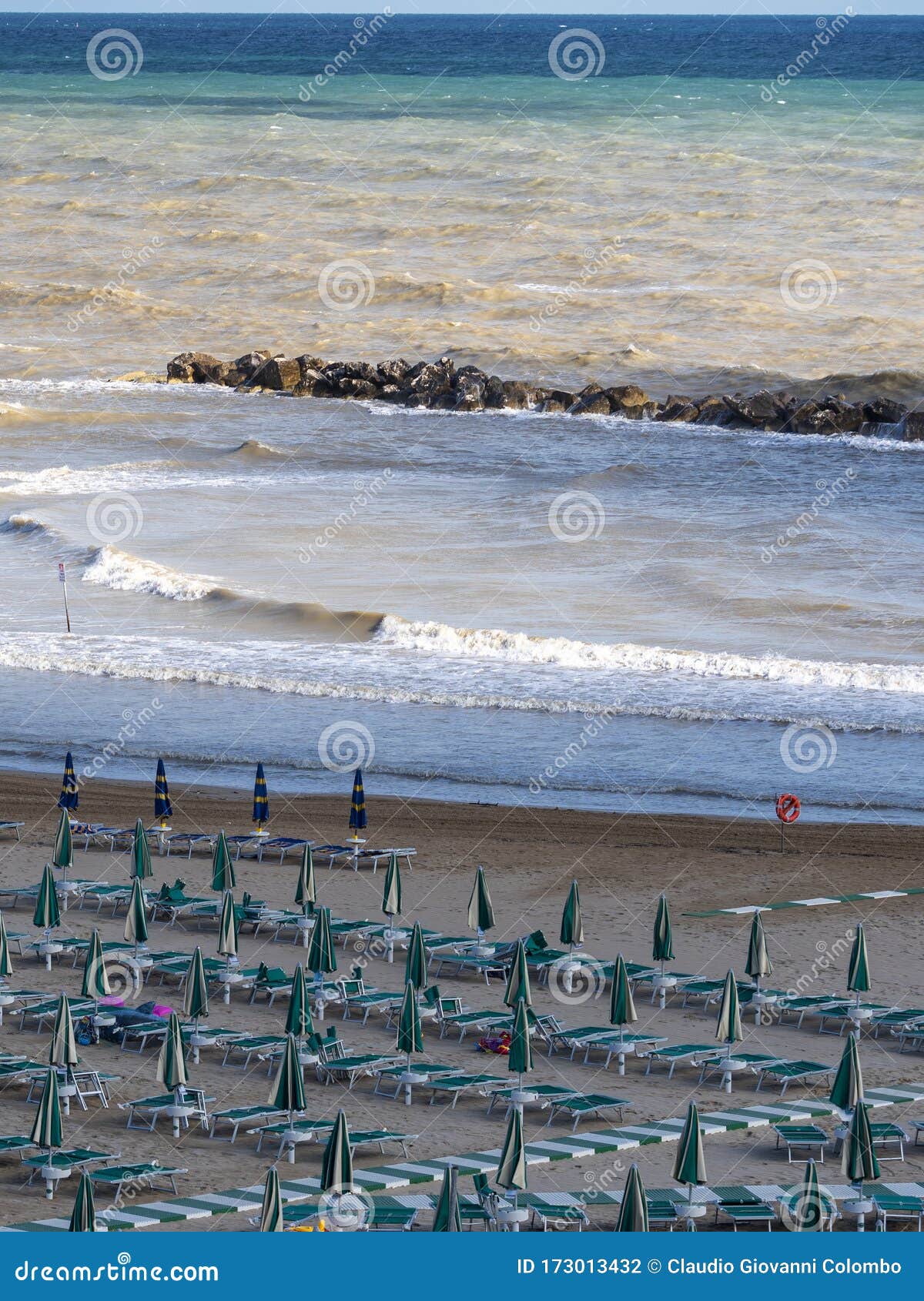 Termoli, Italy, and Its Beach at Summer Stock Photo - Image of coast ...