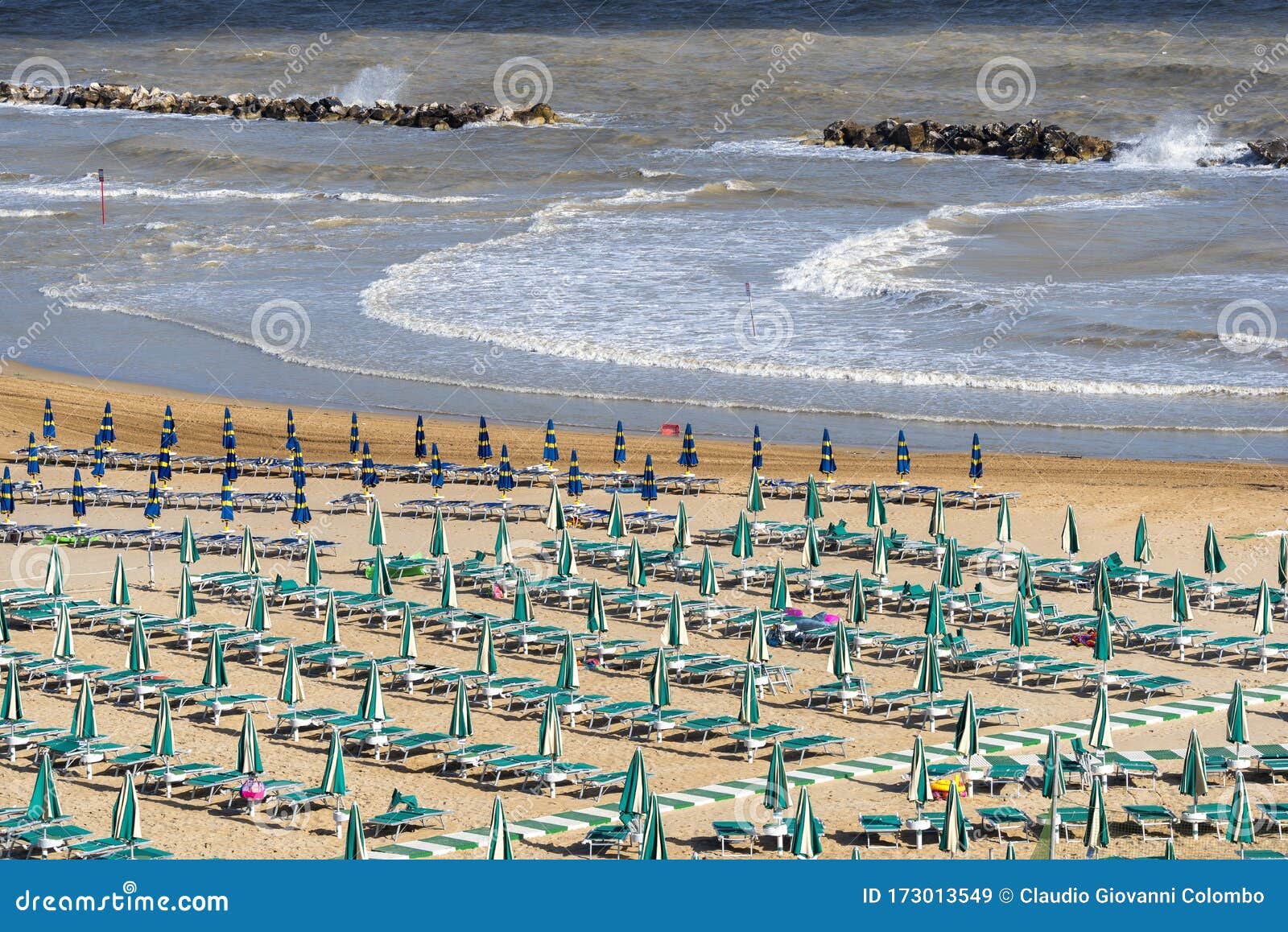 Termoli, Italy, and Its Beach at Summer Stock Image - Image of summer ...
