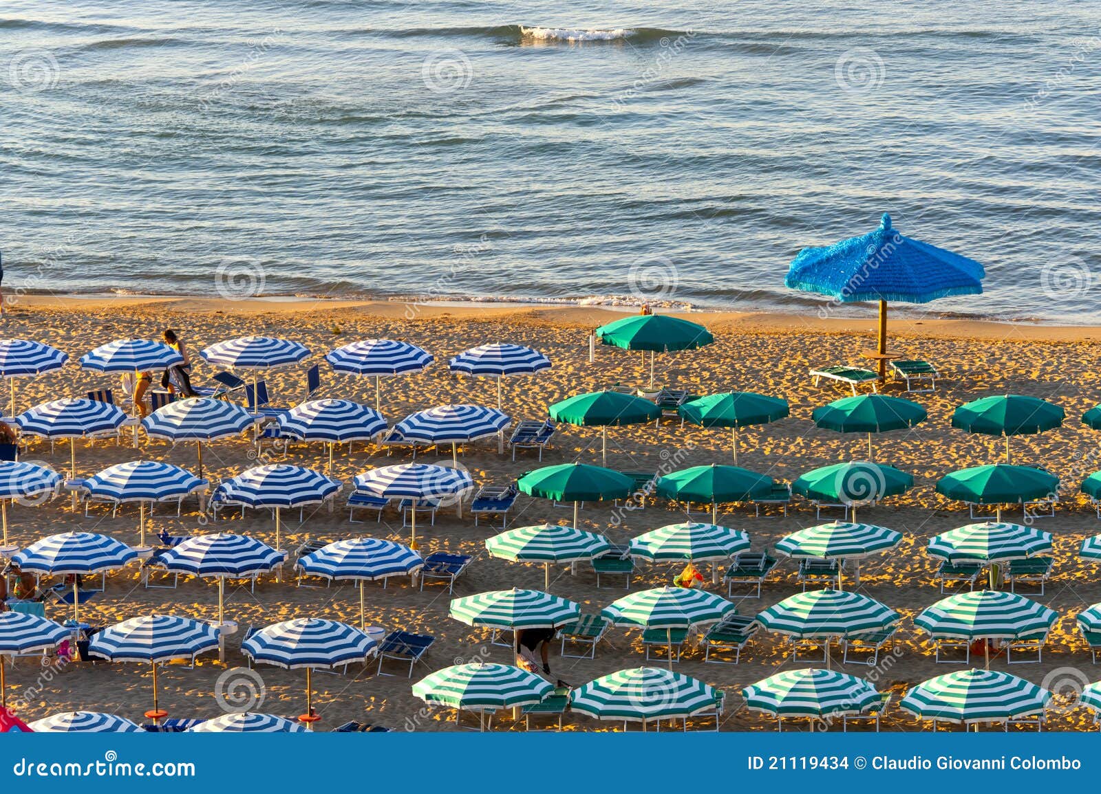 Termoli (Molise, Italy) - the Beach at Evening Stock Photo - Image of ...