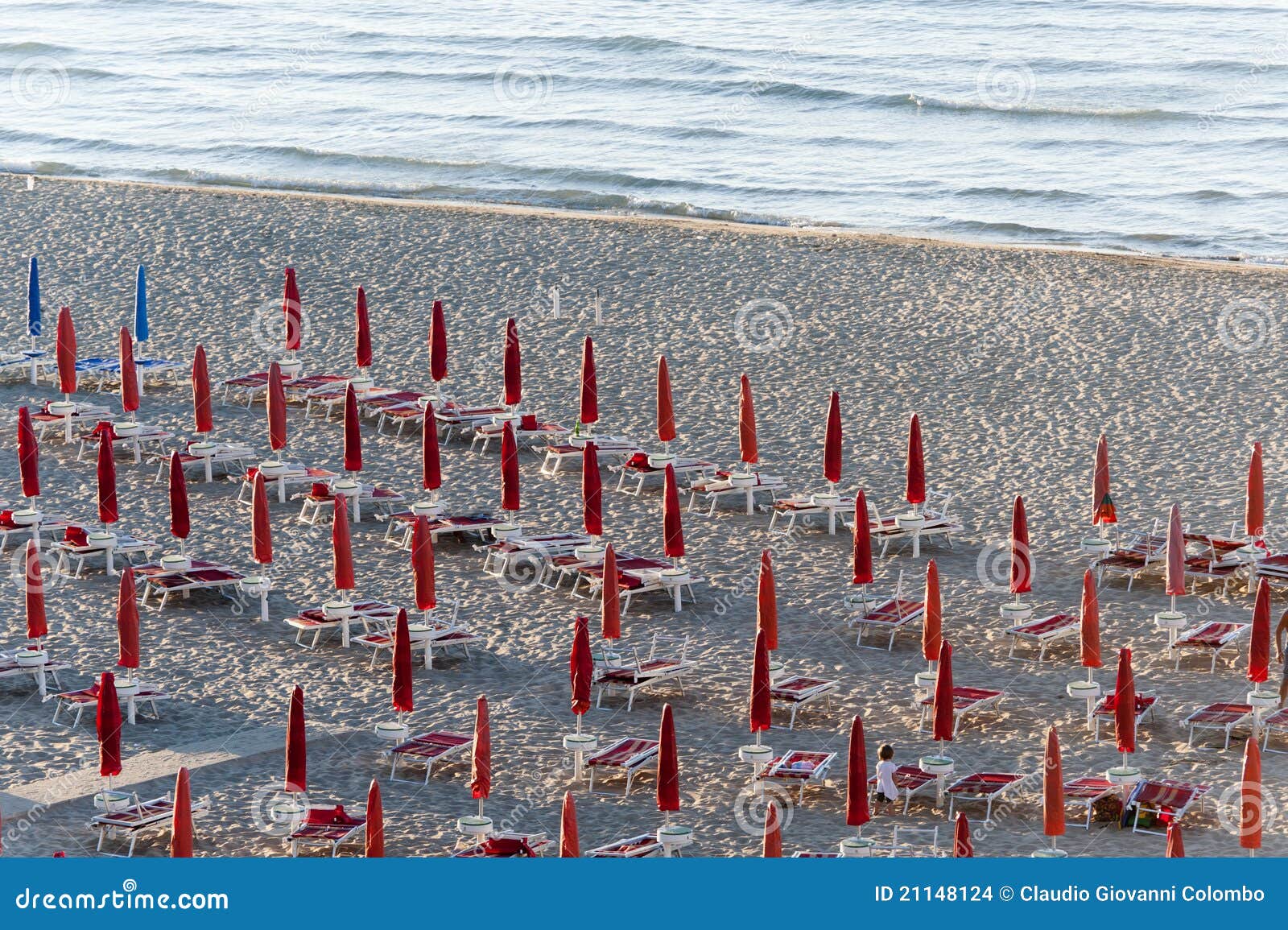 Termoli (Molise, Italy) - the Beach at Evening Stock Photo - Image of ...