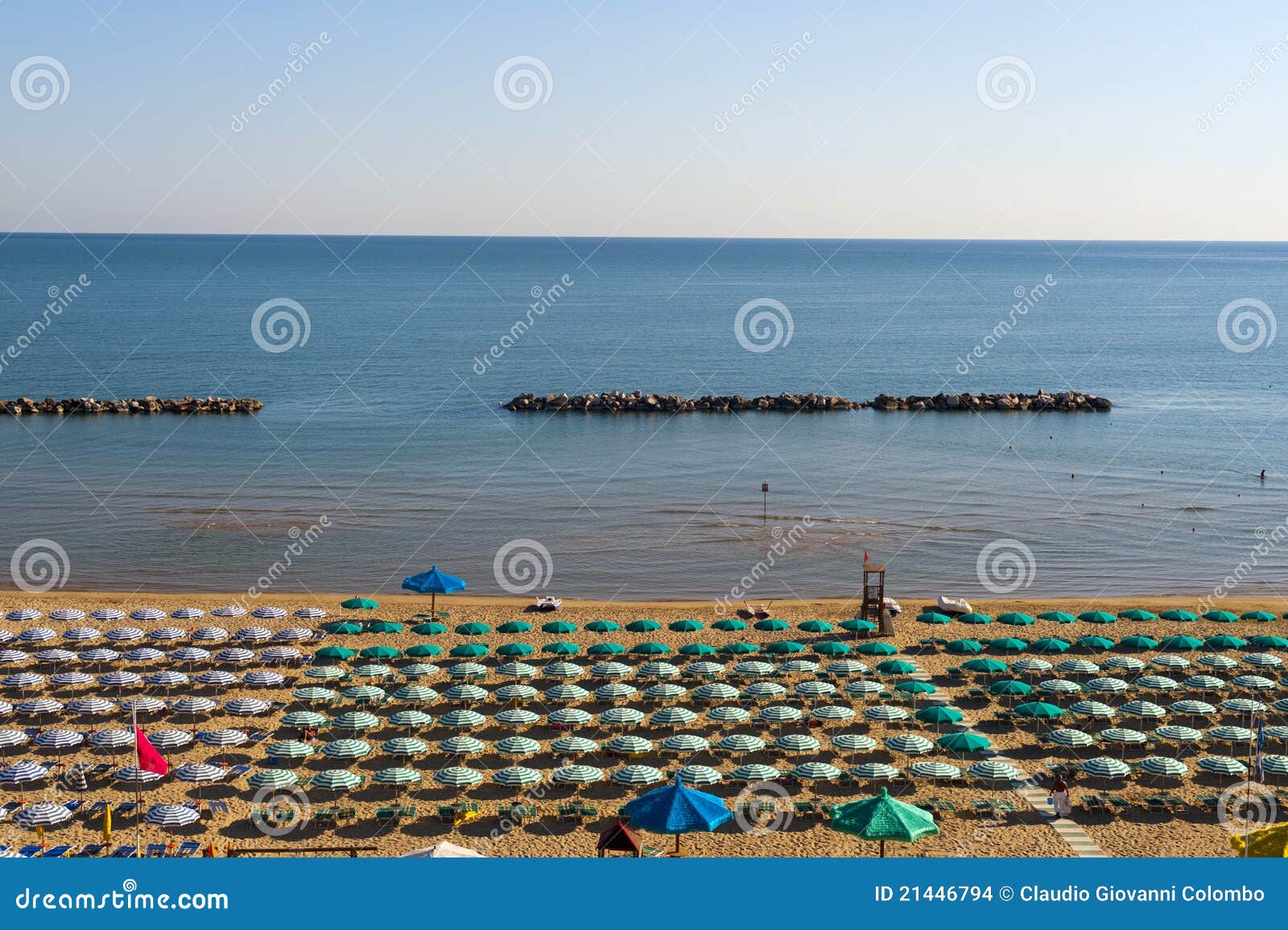 Termoli (Molise, Italy) - the Beach at Morning Stock Photo - Image of ...