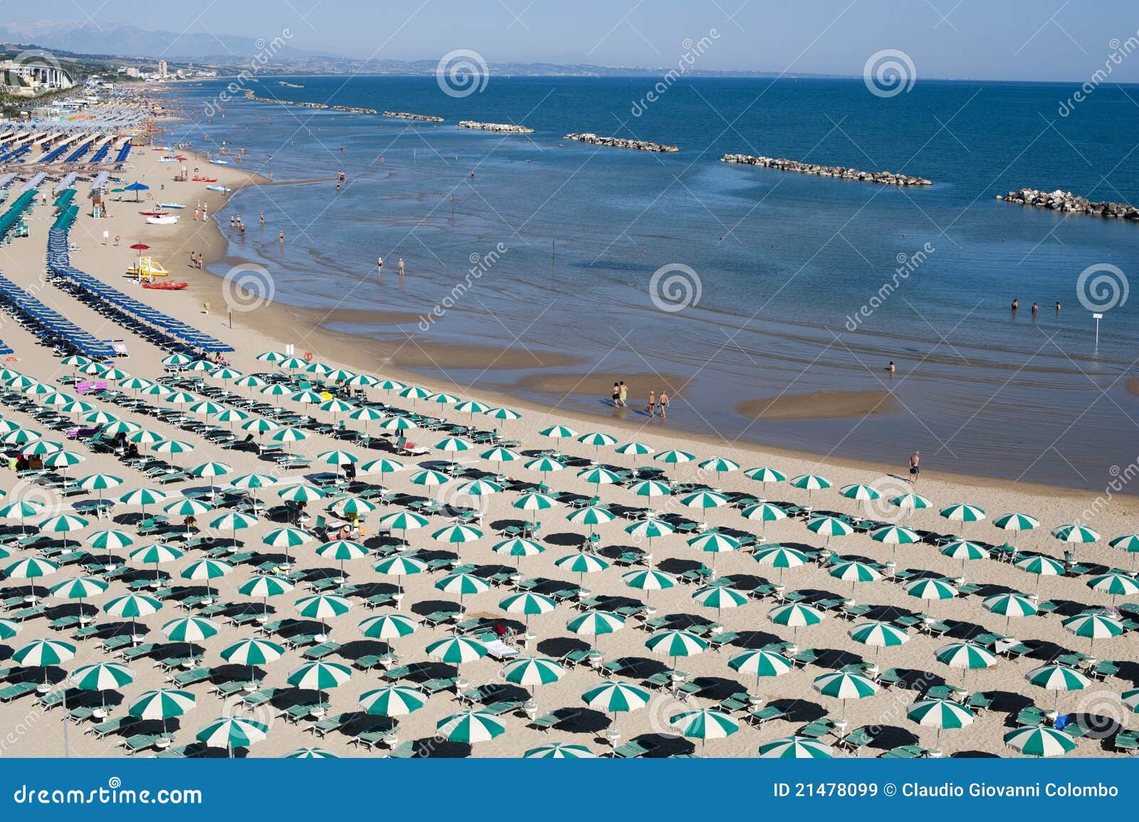Termoli (Molise, Italy) - the Beach at Morning Stock Image - Image of ...