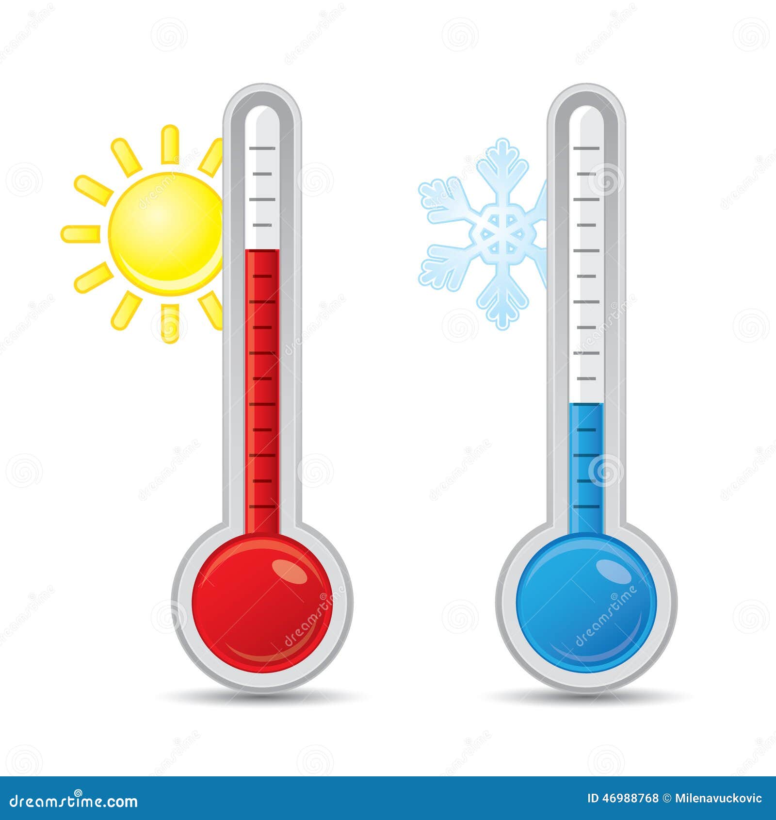 Termometer med skalan vektor illustrationer. Illustration av samling ...