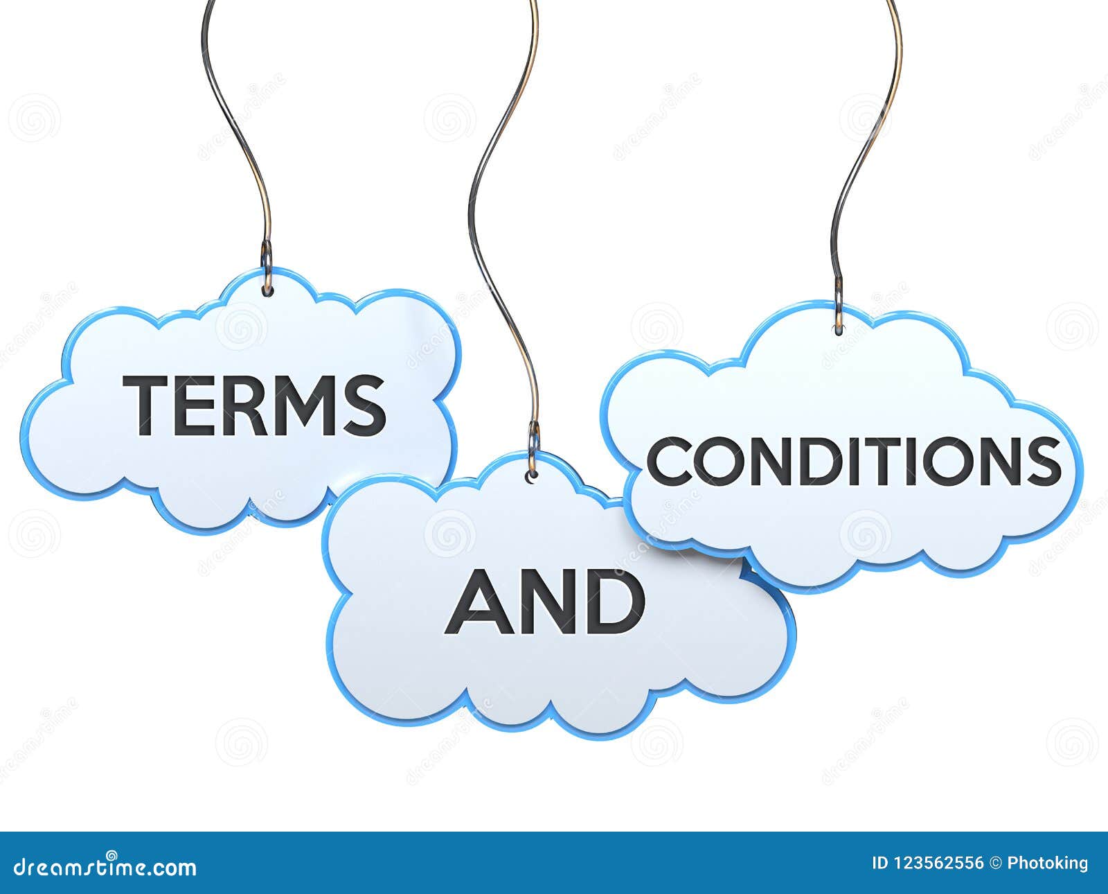 Terms and Conditions on Cloud Banner Stock Illustration - Illustration ...