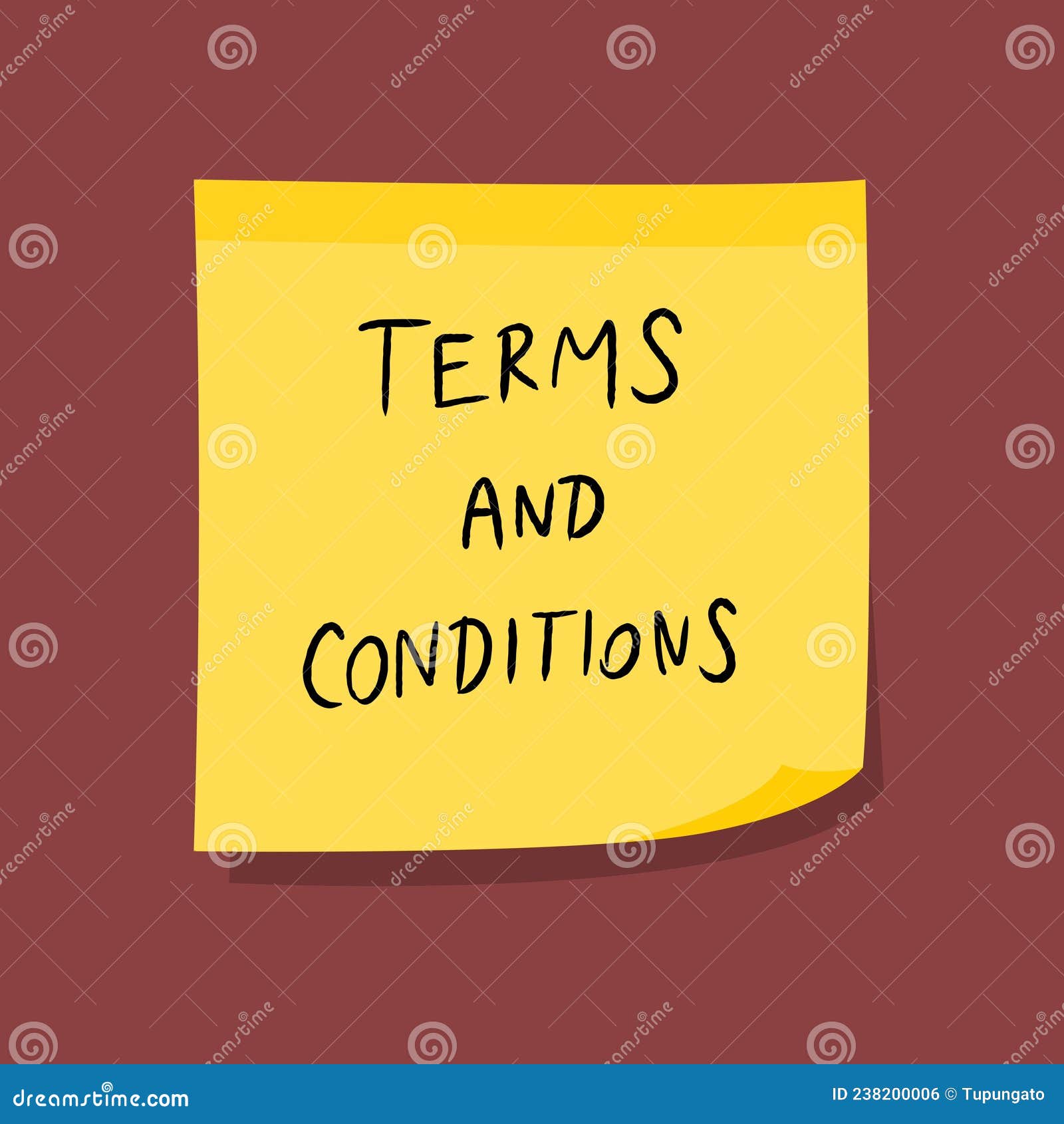 Terms and conditions sign stock vector. Illustration of policy - 238200006