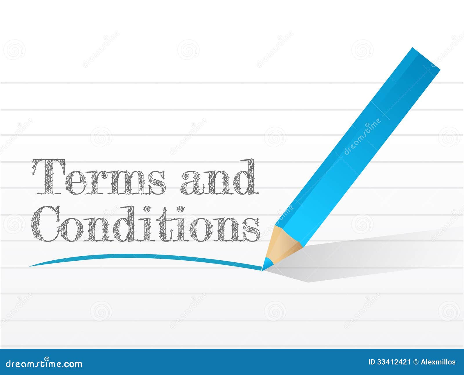 Terms and Conditions Written Stock Illustration - Illustration of ...