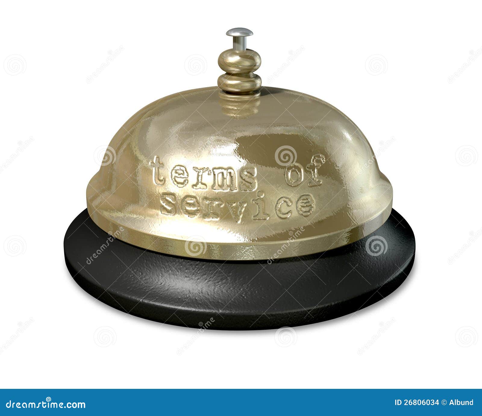 Terms of Service Bell stock photo. Image of metal, peal - 26806034