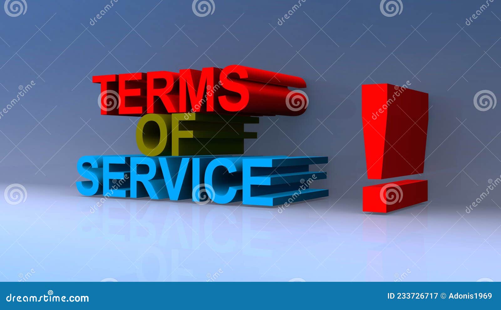 Terms of service on blue stock illustration. Illustration of innovation ...