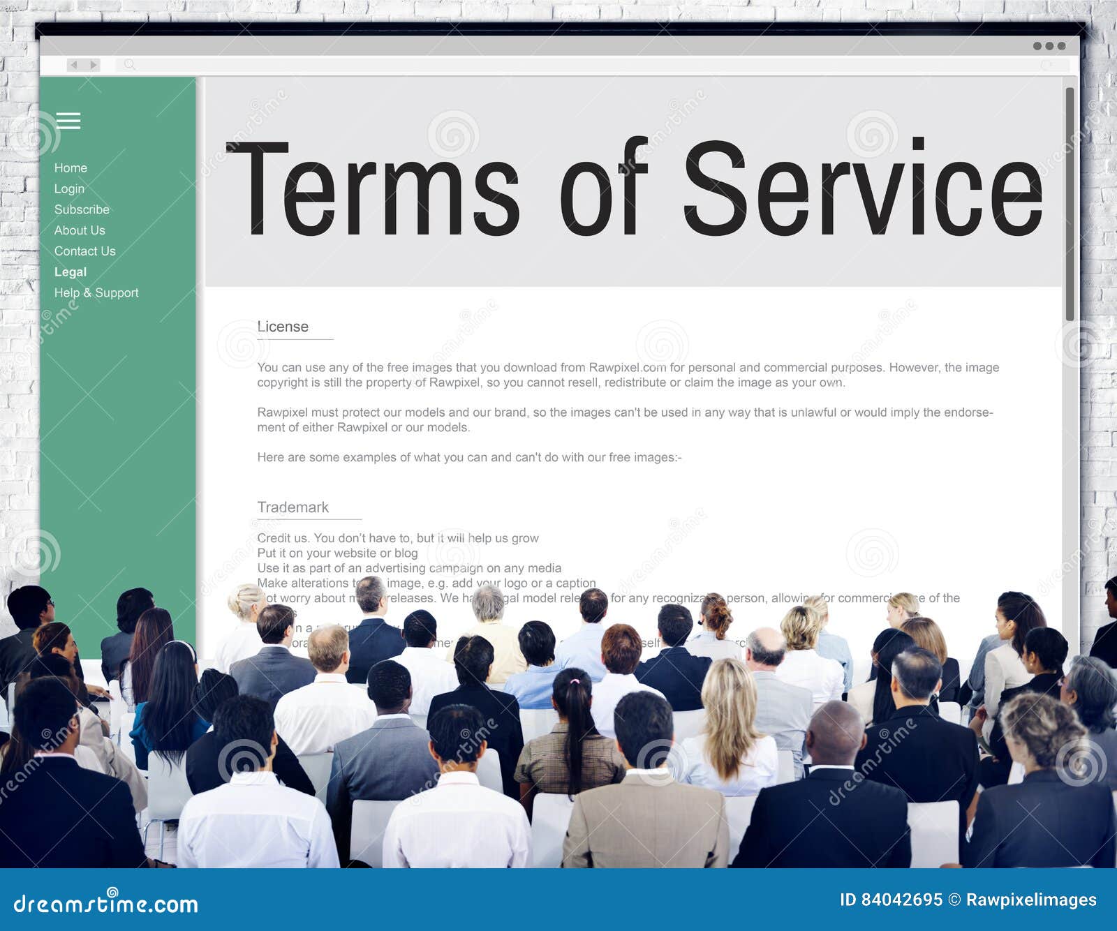 Terms of Service Conditions Rule Policy Regulation Concept Stock Image ...