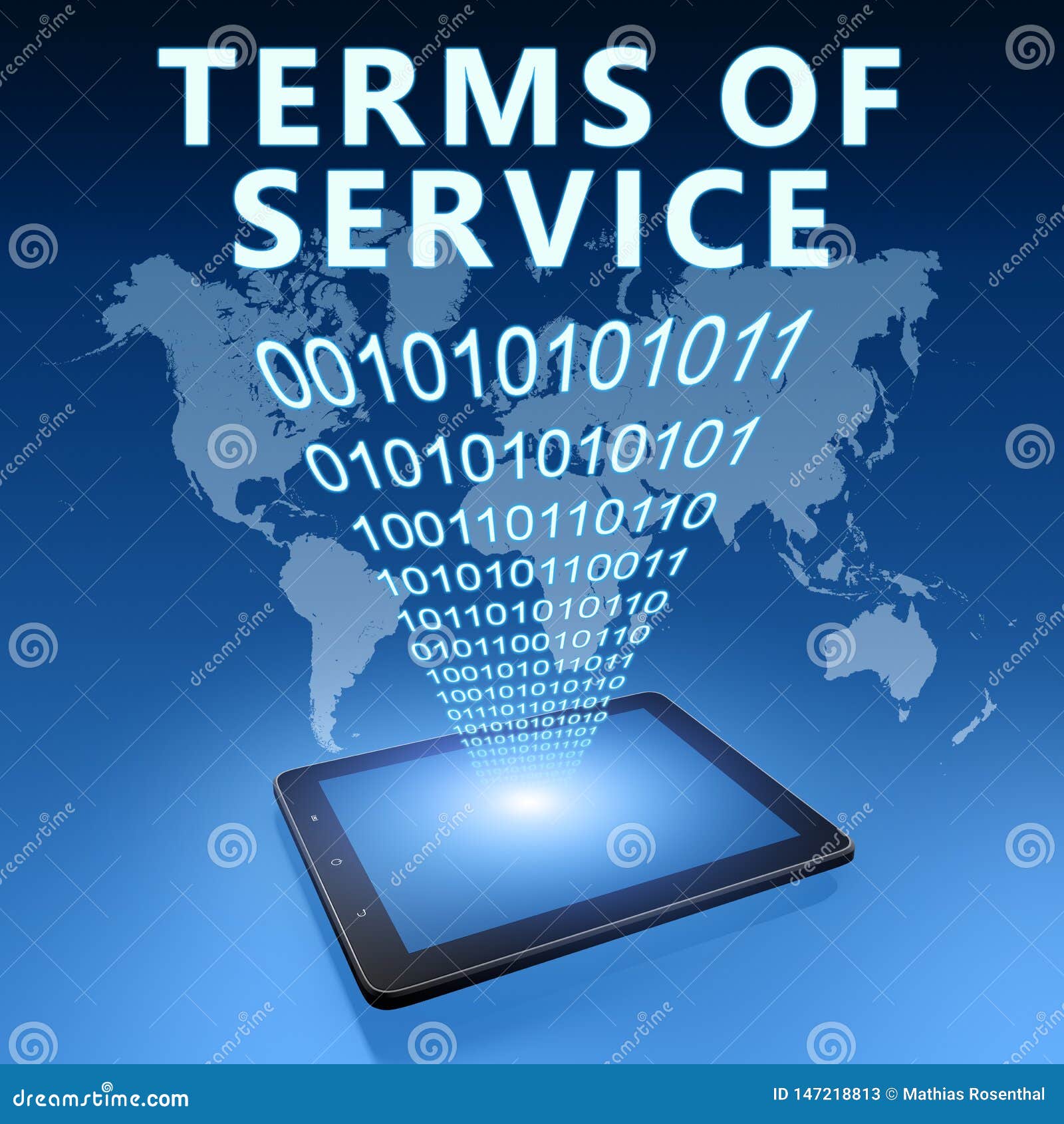 TOS, Terms Of Service. Concept With Keywords, People And Icons. Flat ...