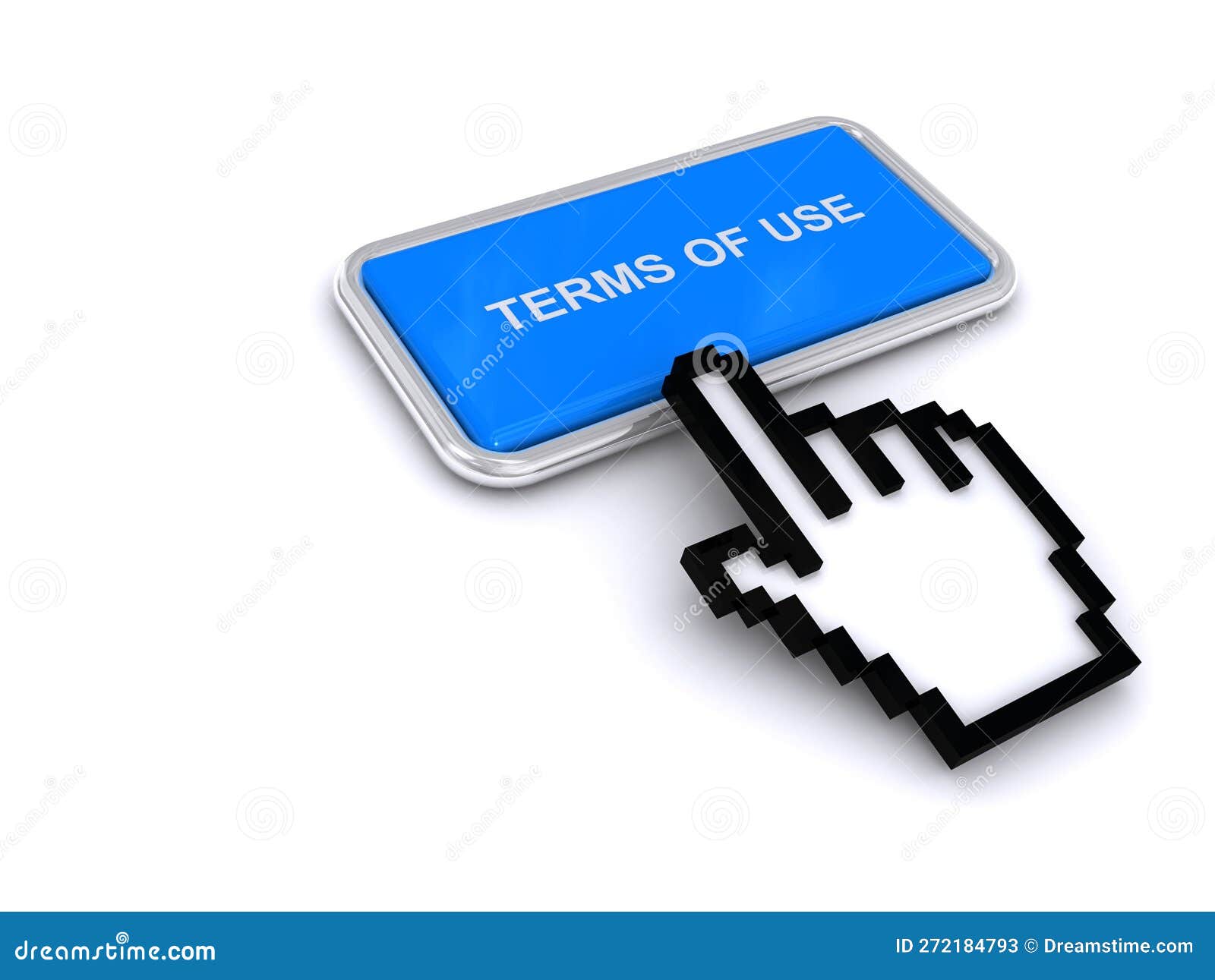 Terms of Use Button on White Stock Illustration - Illustration of site ...