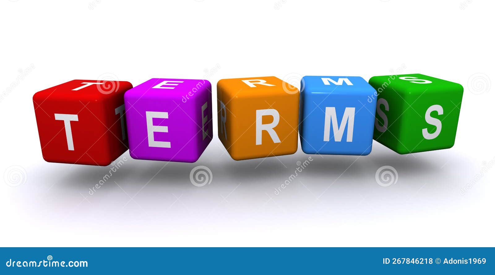 Terms word block on white stock illustration. Illustration of mission ...