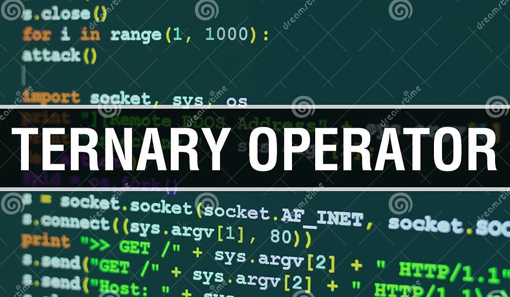 Ternary Operator Concept with Random Parts of Program Code. Ternary ...