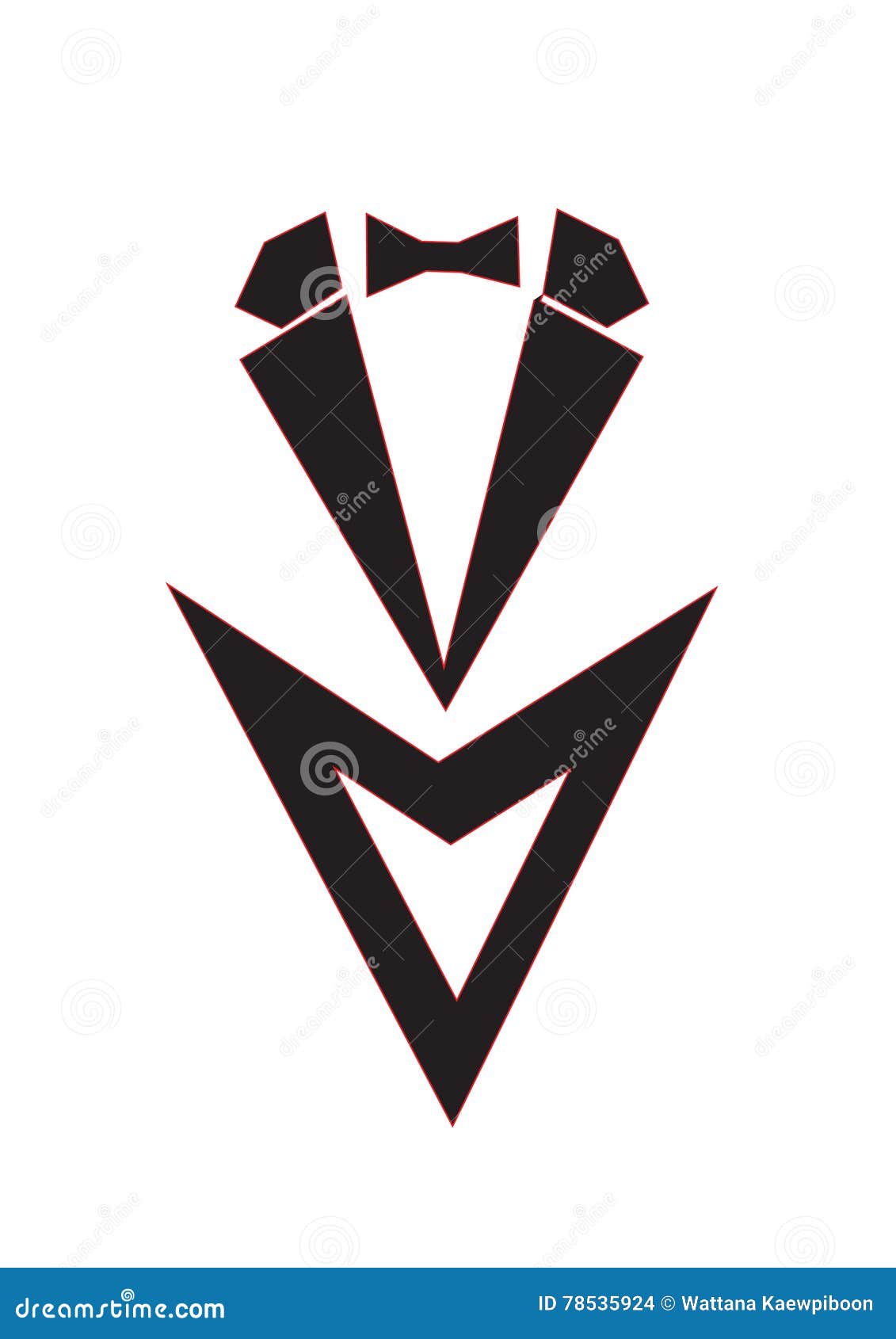 Terno do logotipo ilustração do vetor. Ilustração de isolado - 78535924