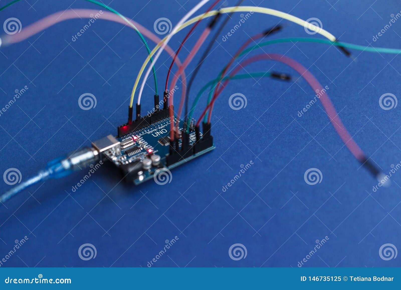 TERNOPIL, UKRAINE - May 5, 2019: Arduino Uno Board Micro Controller for ...