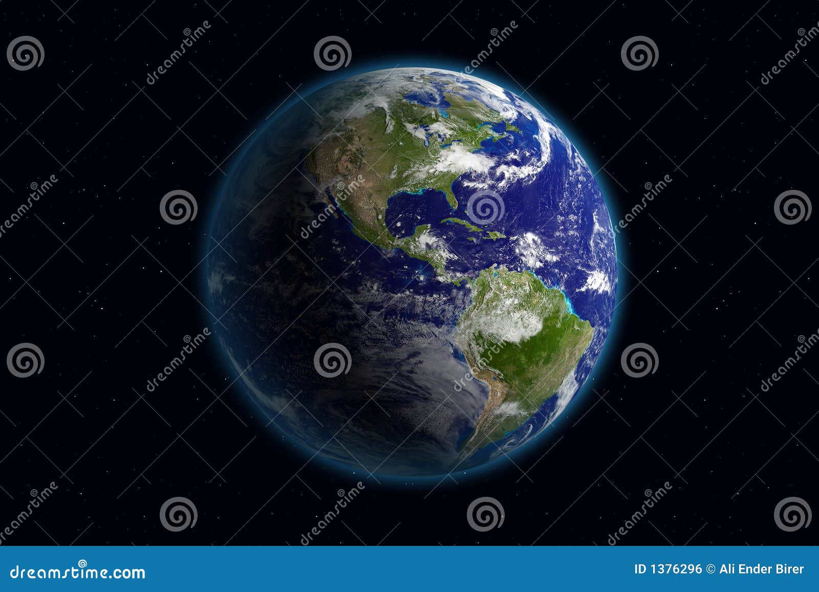 Terra - América & Nuvens Foto de Stock - Imagem de sombra, astronomia ...