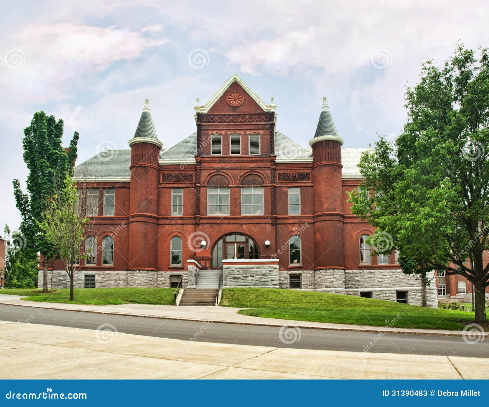 Terra cotta building stock image. Image of building, romanesque - 31390483
