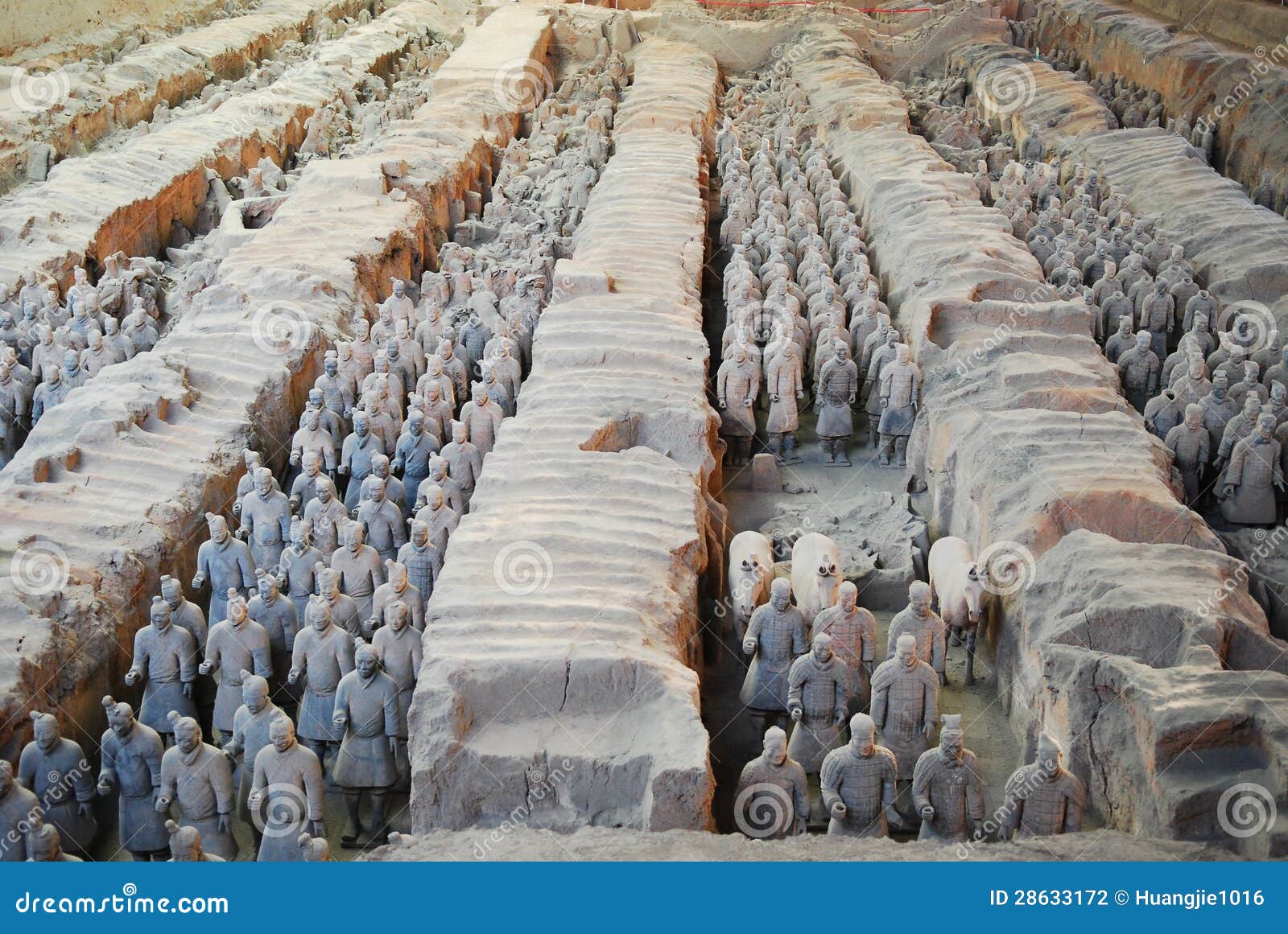 Terra-Cotta Warriors editorial photography. Image of dynasty - 28633172
