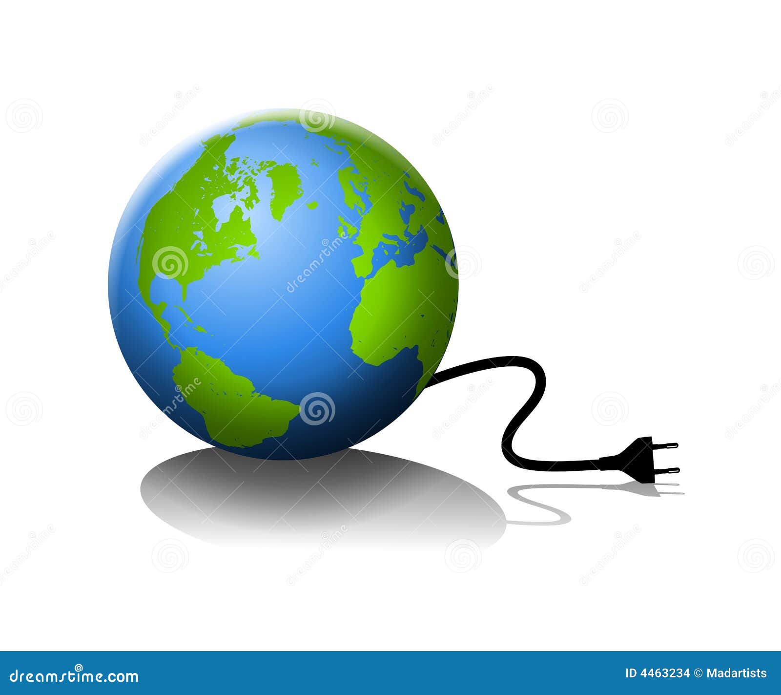 A Terra Do Planeta Desconectou Ilustração Stock - Ilustração de ...