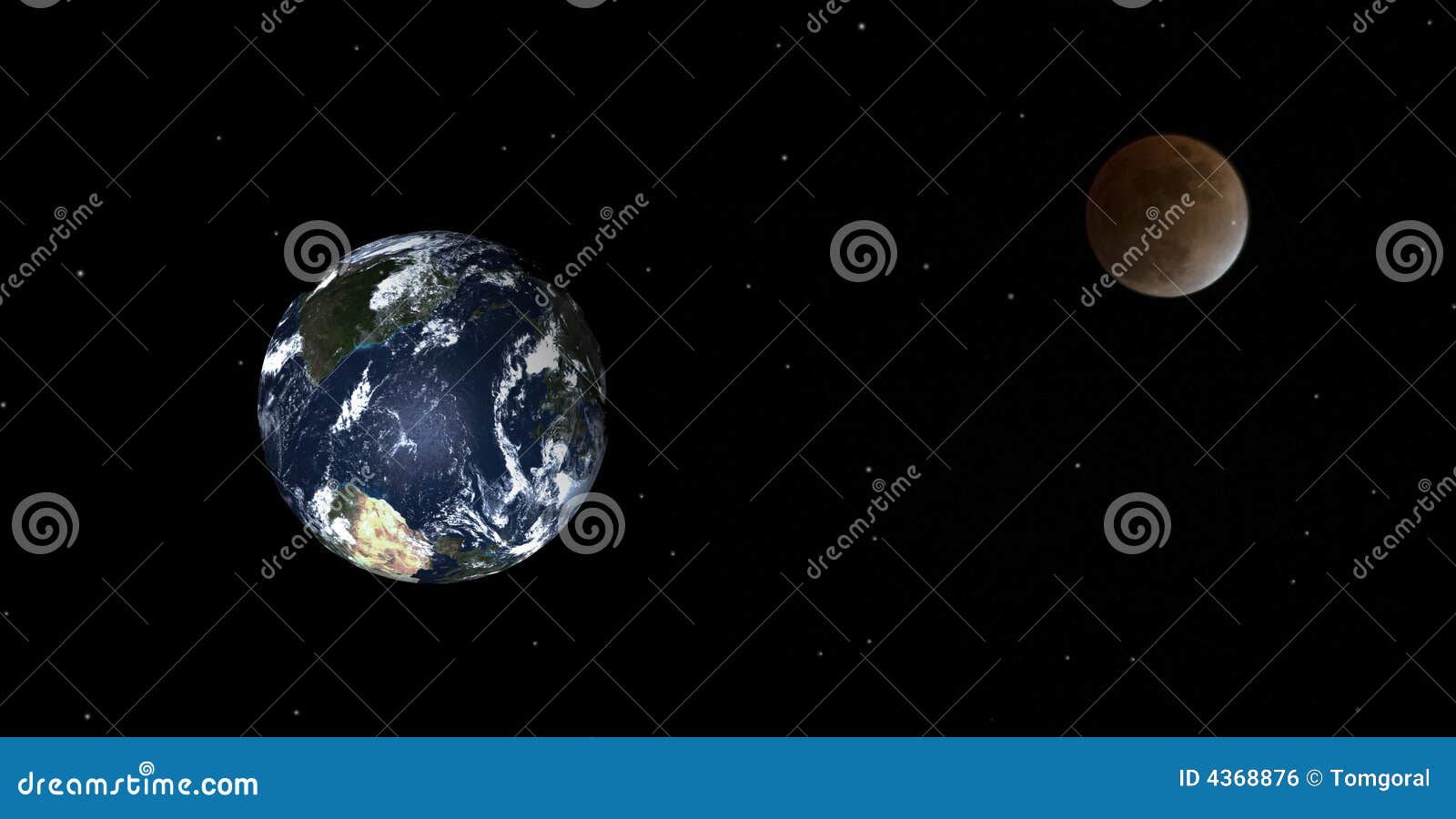 Terra e lua foto de stock. Imagem de eclipse, parcial - 4368876