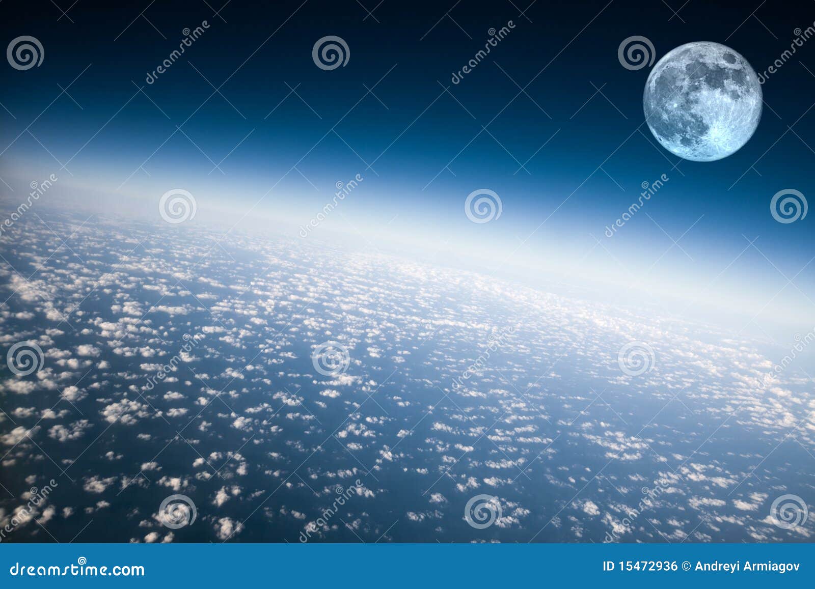 Terra e lua do planeta foto de stock. Imagem de curva - 15472936