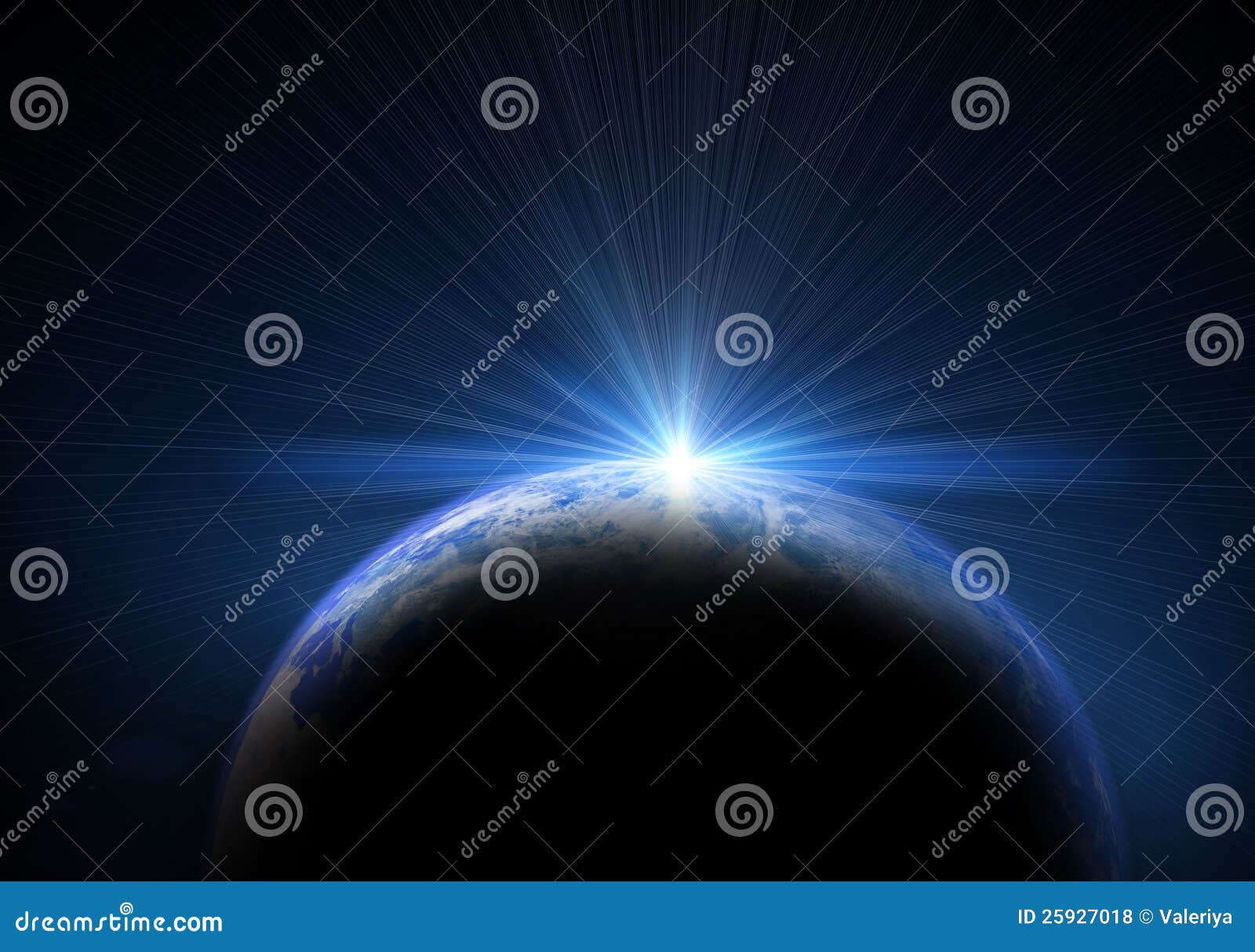 Terra e sol ilustração stock. Ilustração de exterior - 25927018