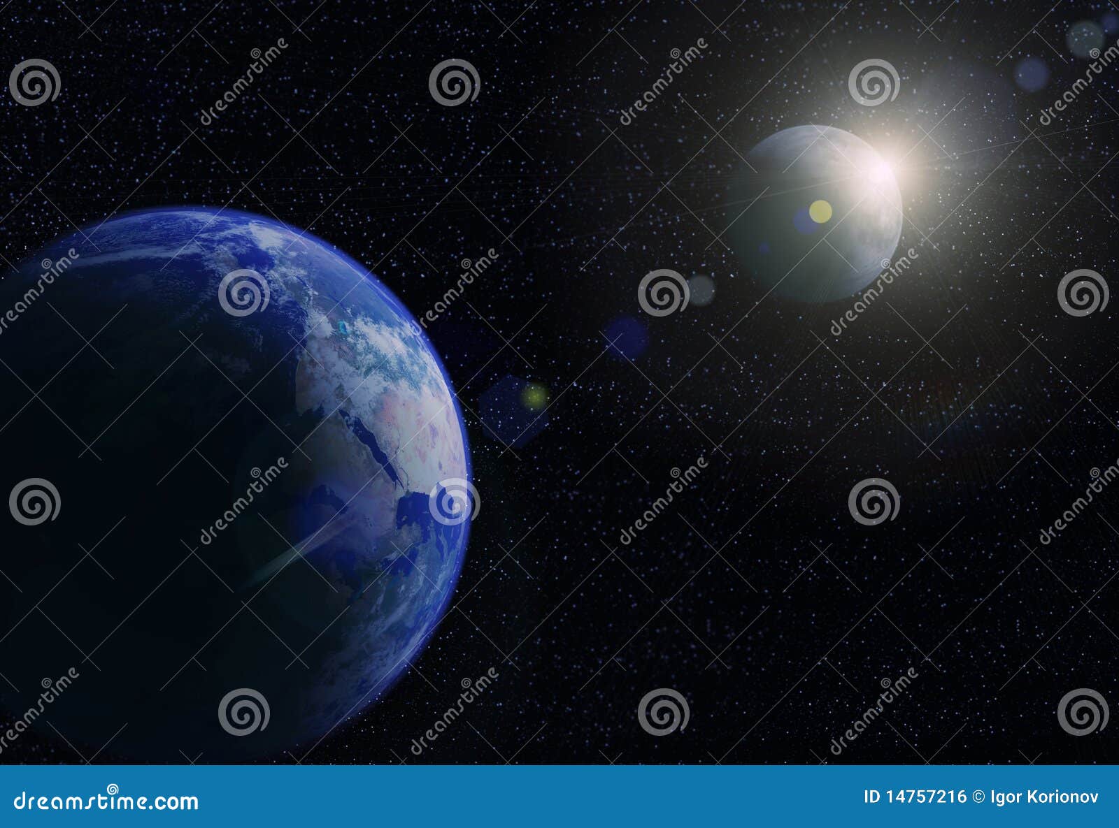 Terra, Lua E Sol Do Planeta Imagem de Stock Royalty Free - Imagem: 14757216