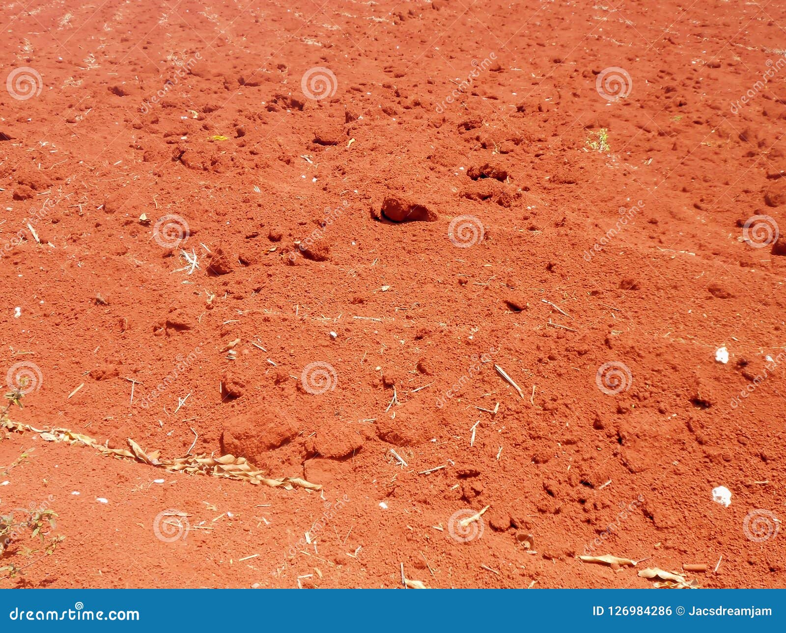 Terra Rossa Clay Soil Texture Roja Seca Foto de archivo - Imagen de ...