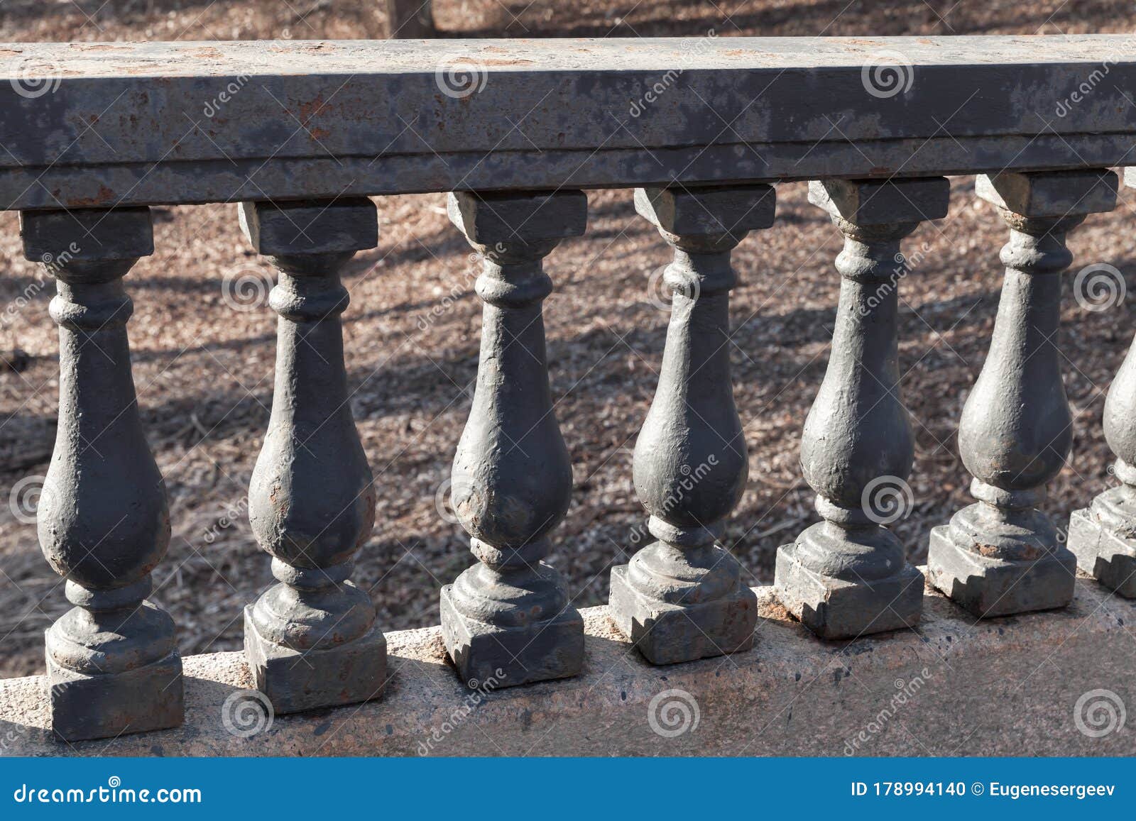 Terrace Balusters Made of Stone Stock Photo - Image of decor, classical ...
