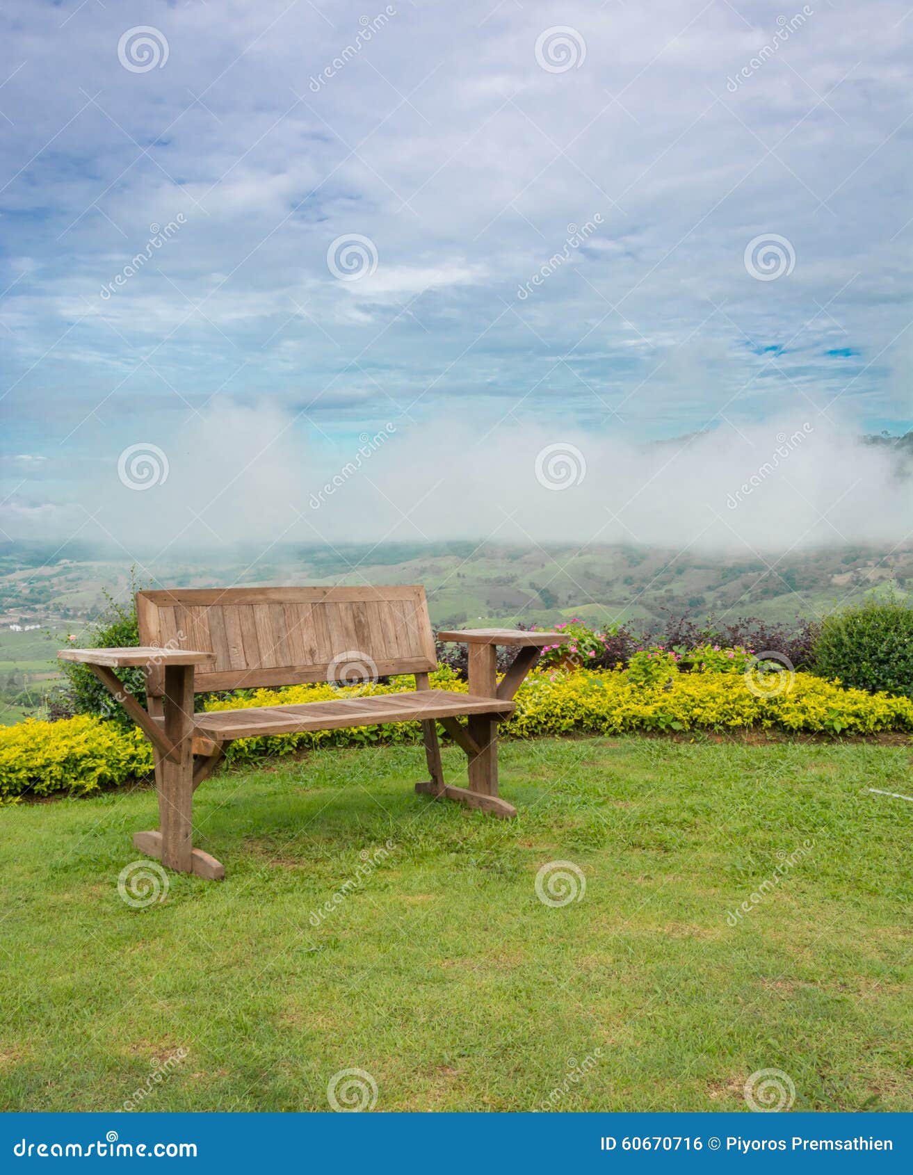Terrace with Beautiful Mountain Sunset View Stock Photo - Image of ...