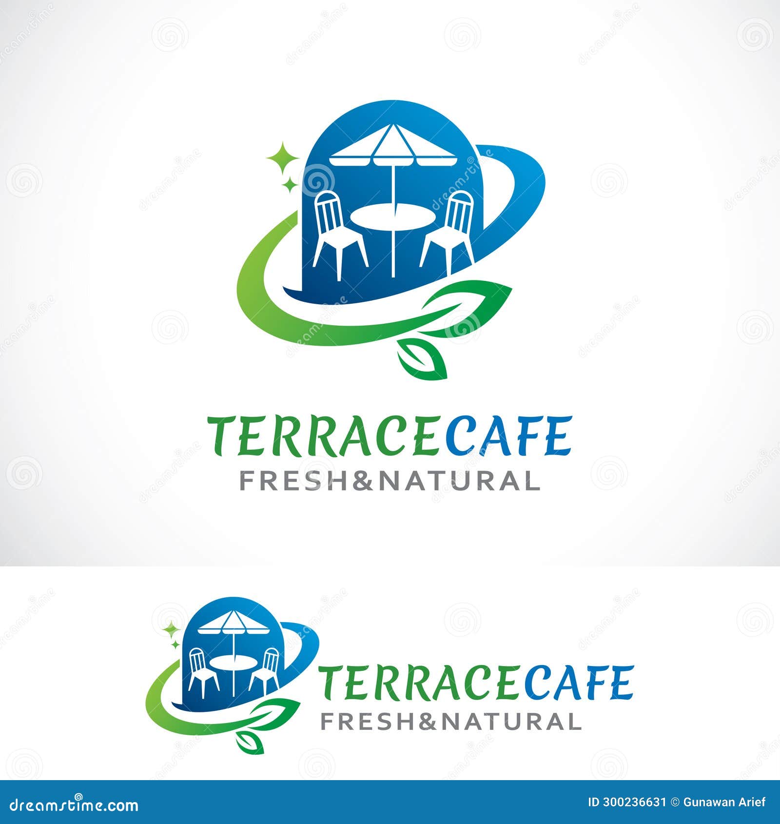 Terrace Cafe Logo Design Template Stock Illustration - Illustration of ...