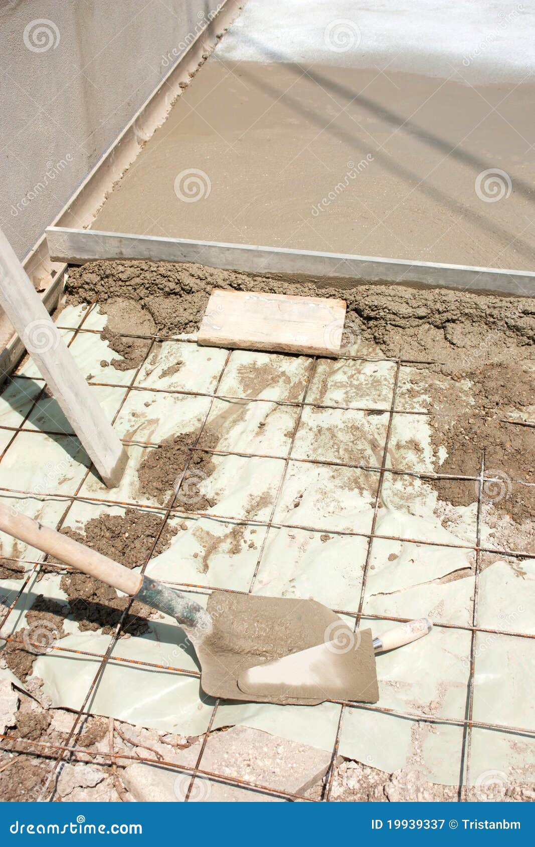 Terrace construction stock image. Image of works, cement - 19939337