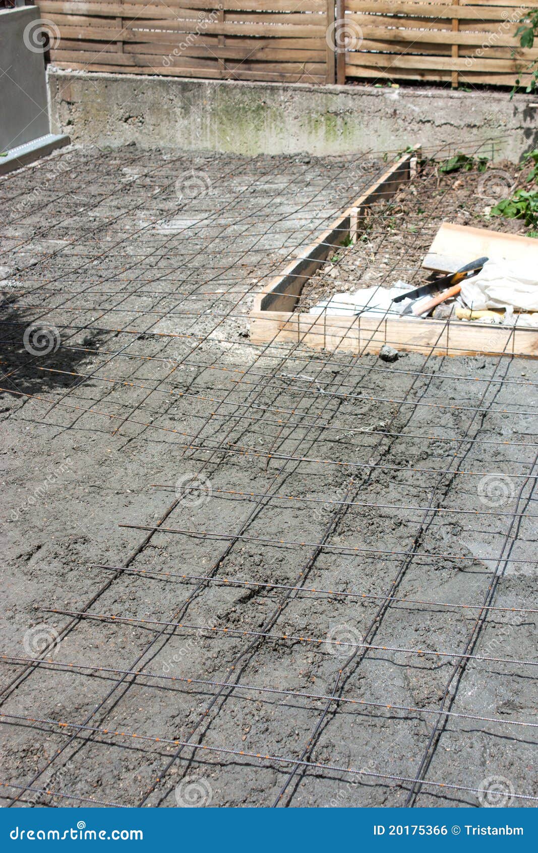 Terrace construction stock photo. Image of work, mixing - 20175366
