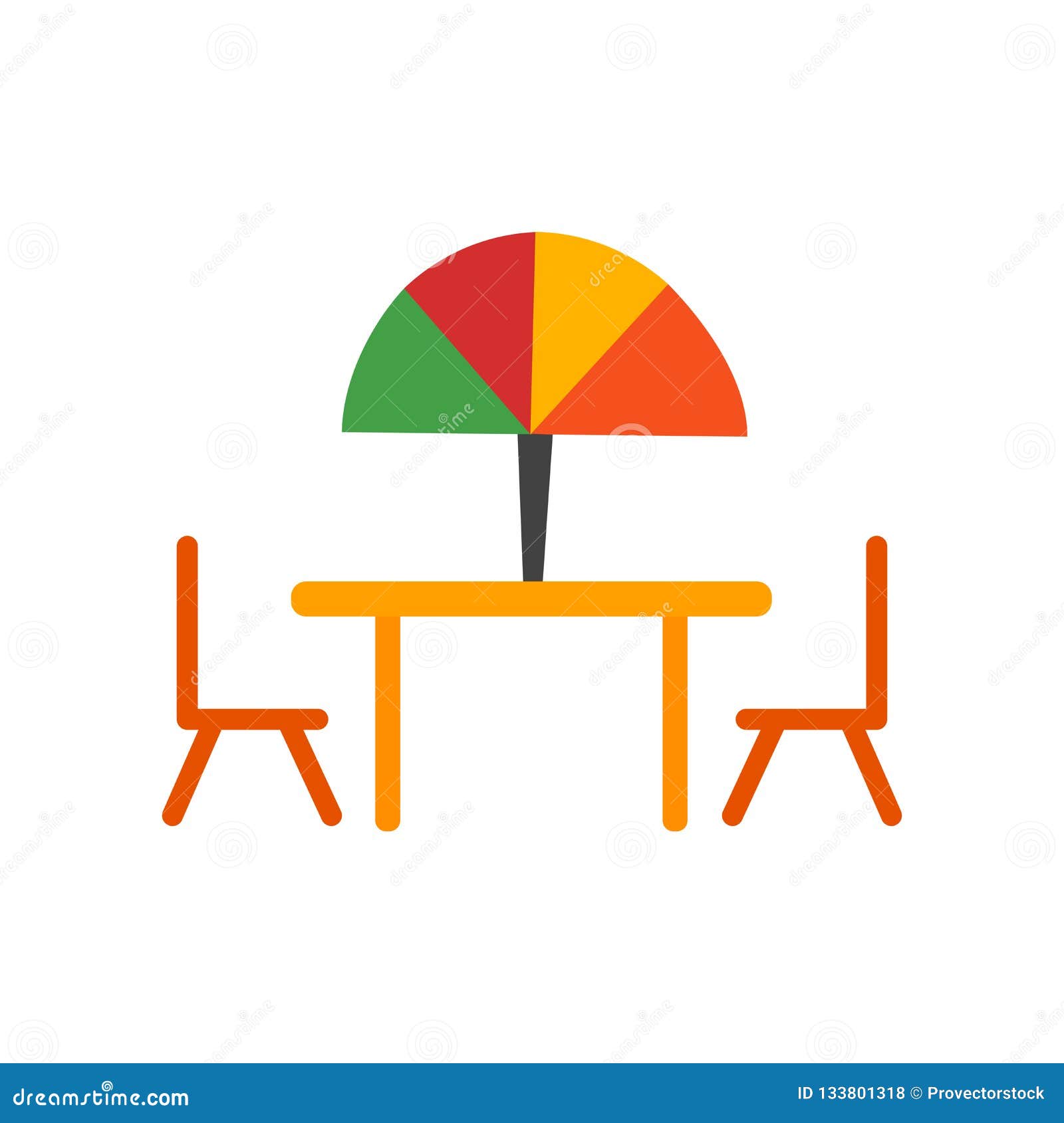 Terrace Icon Vector Sign and Symbol Isolated on White Background Stock ...