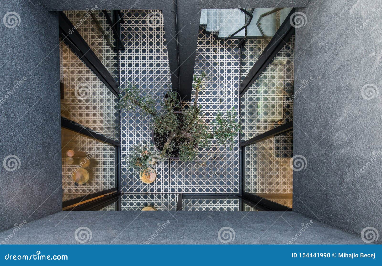 Terrace Interior in Luxury Apartment Stock Photo - Image of view ...