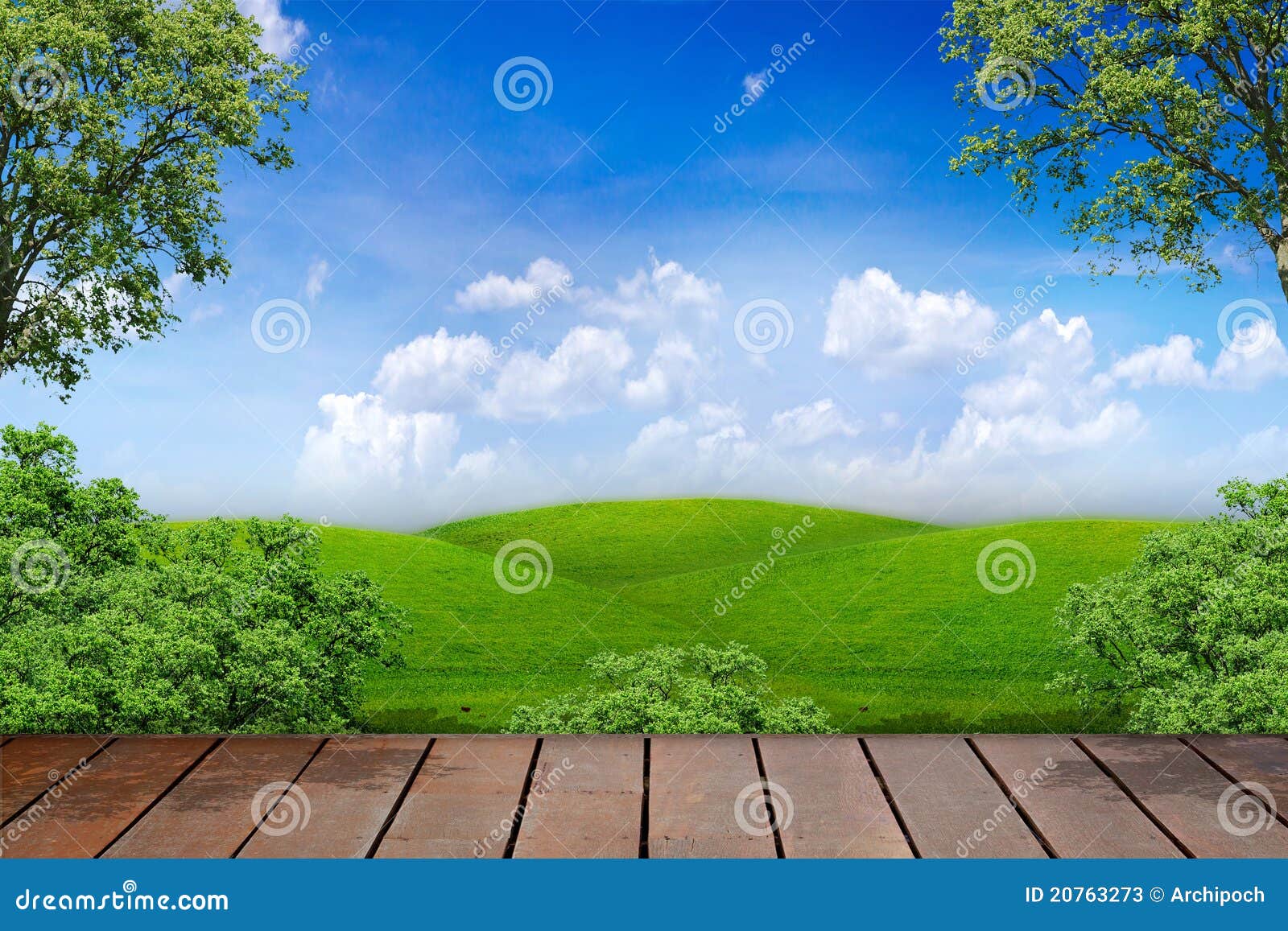 Terrace in the nature stock image. Image of hill, land - 20763273