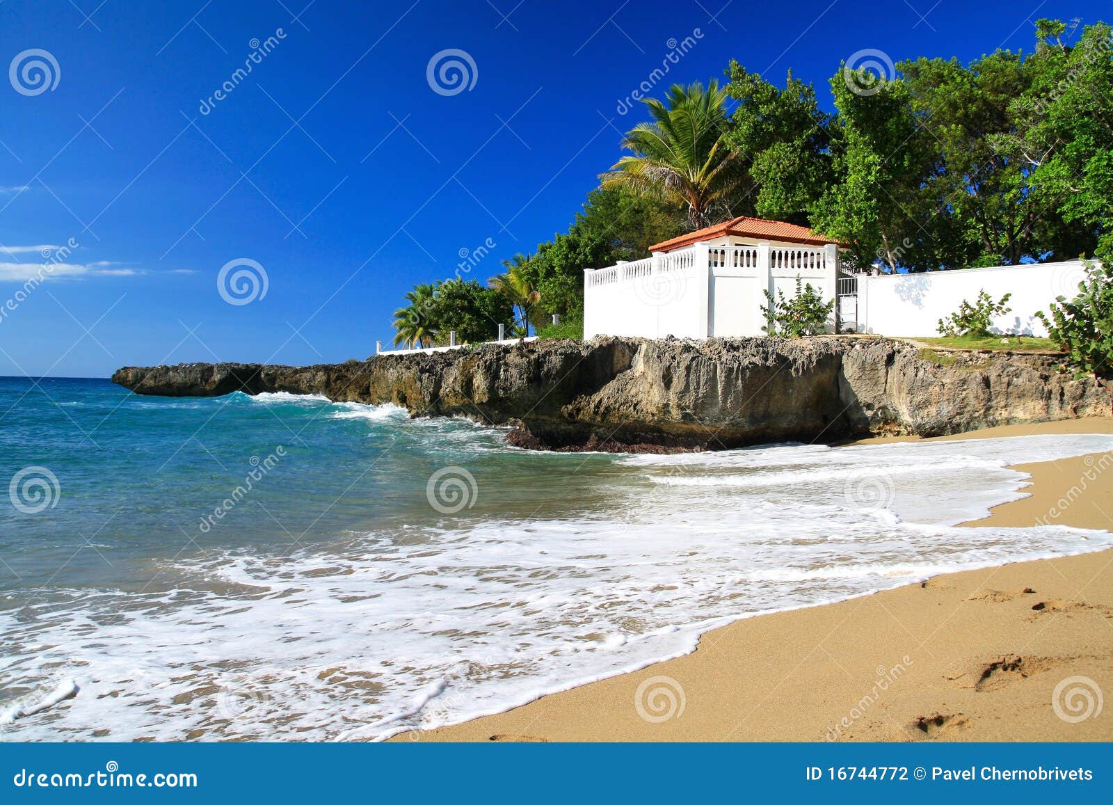 Terrace on ocean coastline stock photo. Image of summer - 16744772