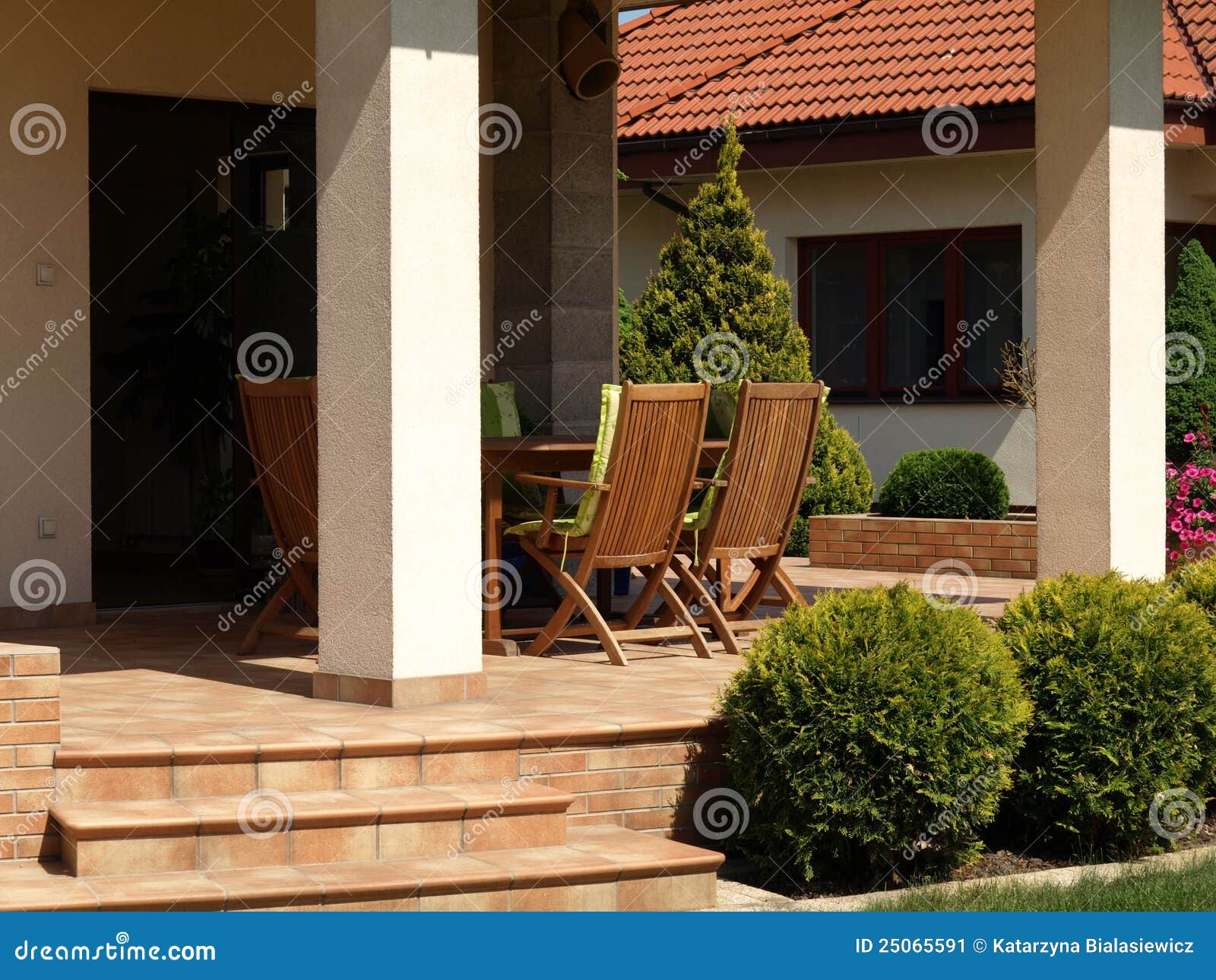 Terrace -place for rest stock image. Image of residence - 25065591
