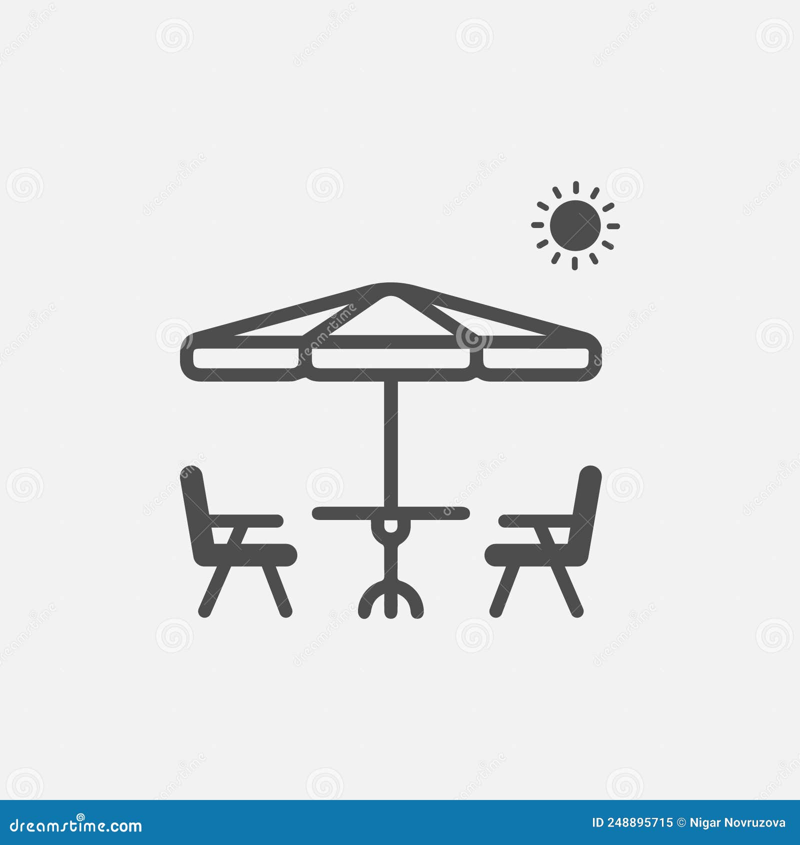Terrace Vector Icon. Isolated Terrace Icon Vector Design Stock Vector ...