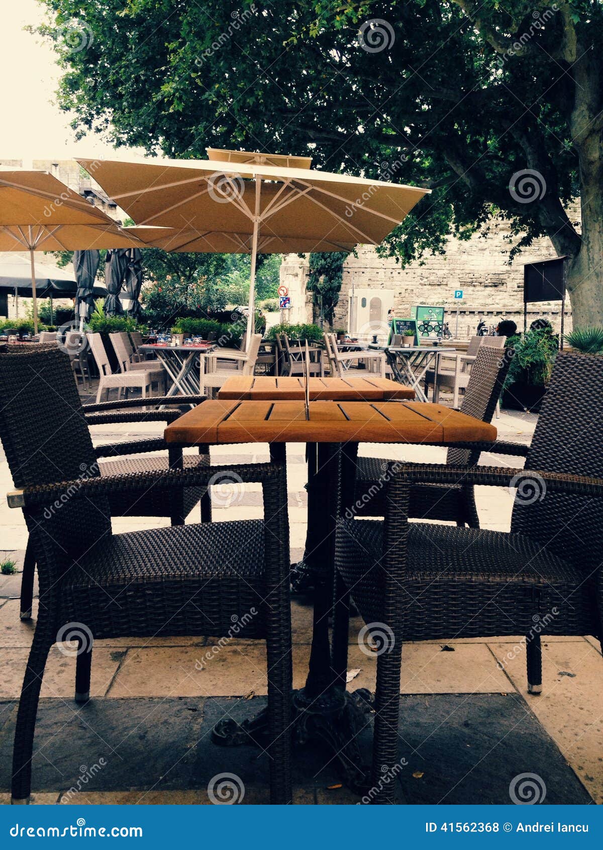 Terrace view stock photo. Image of urban, city, table - 41562368