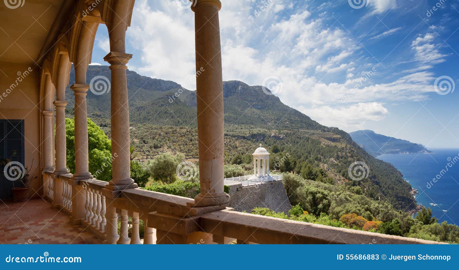 Terrace with a view stock image. Image of view, nature - 55686883