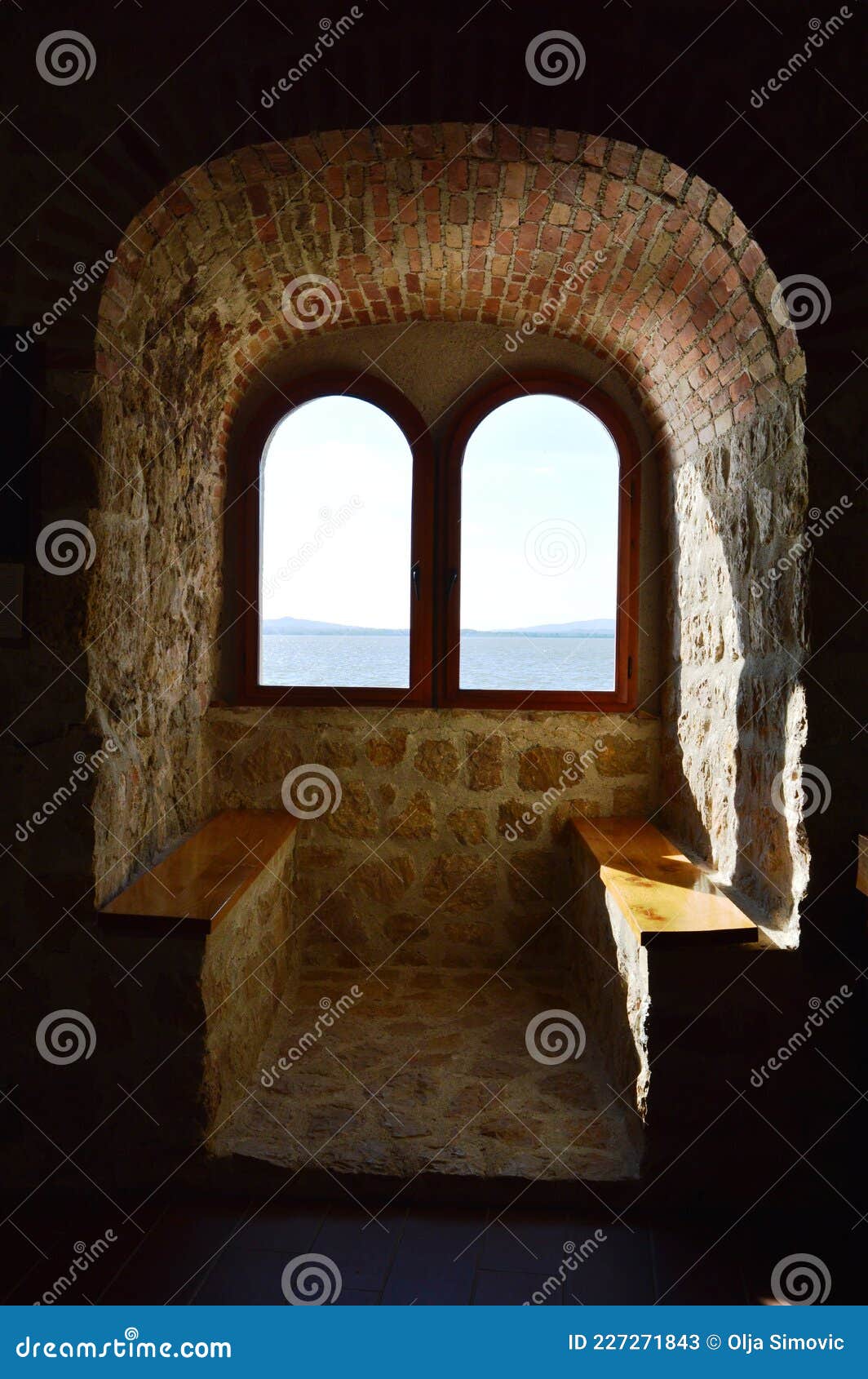 Terrace and Window in the Old Town Editorial Stock Photo - Image of ...
