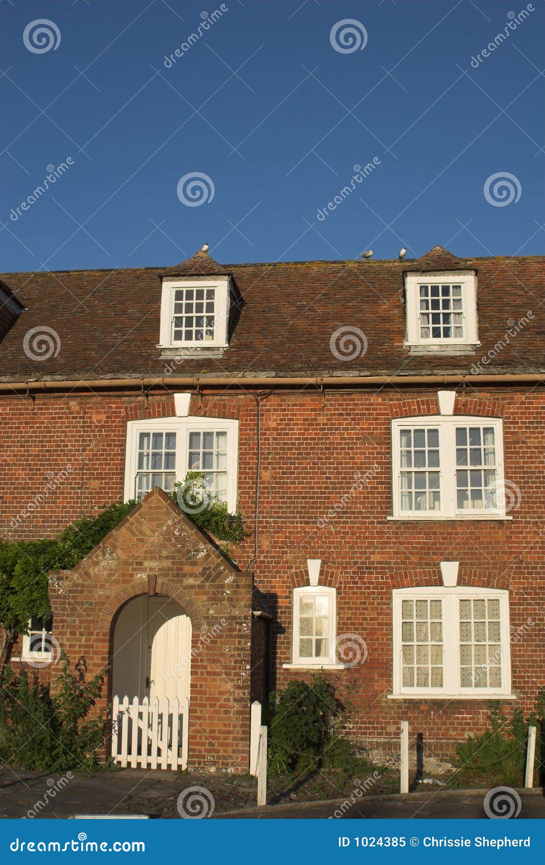 Terraced cottage stock image. Image of cottage, terrace - 1024385