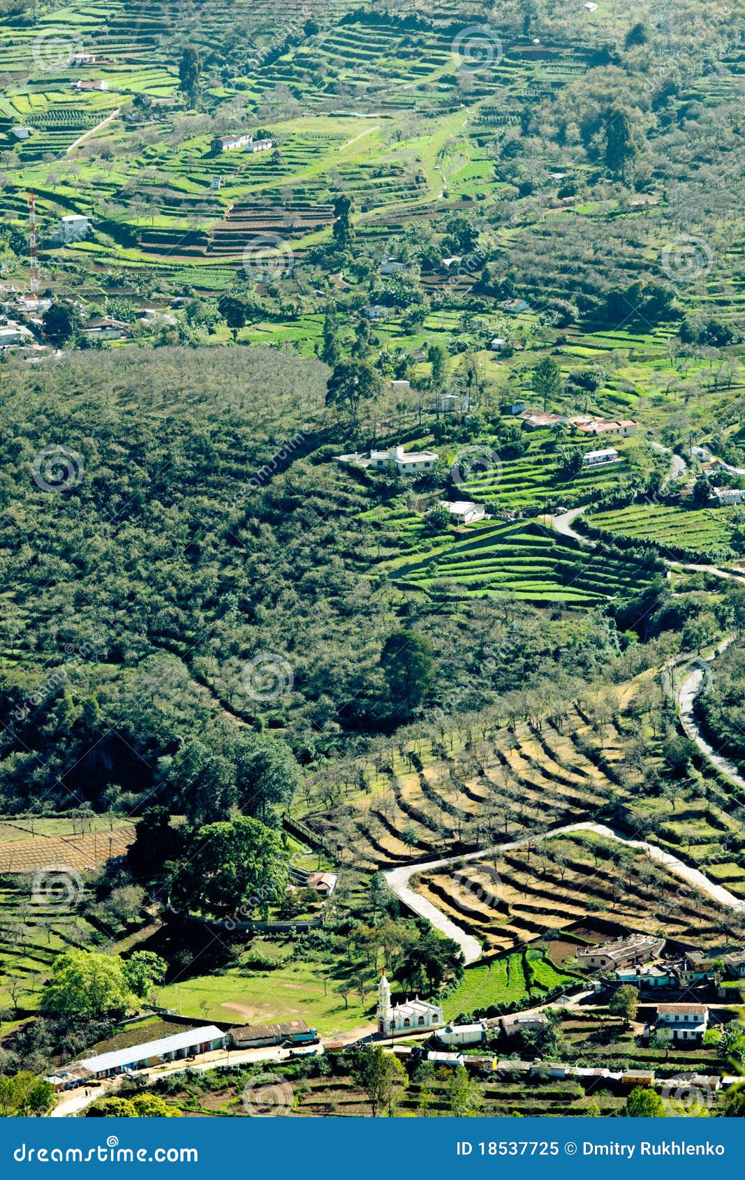 Terraced fields stock image. Image of daytime, fields - 18537725